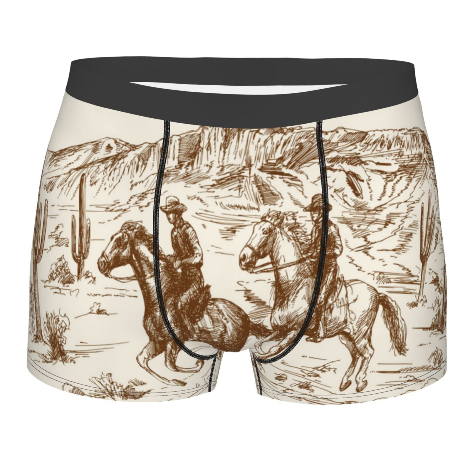 Disketp Western Desert Cowboys1 Men'S Boxer Briefs,Soft And Breathable ...
