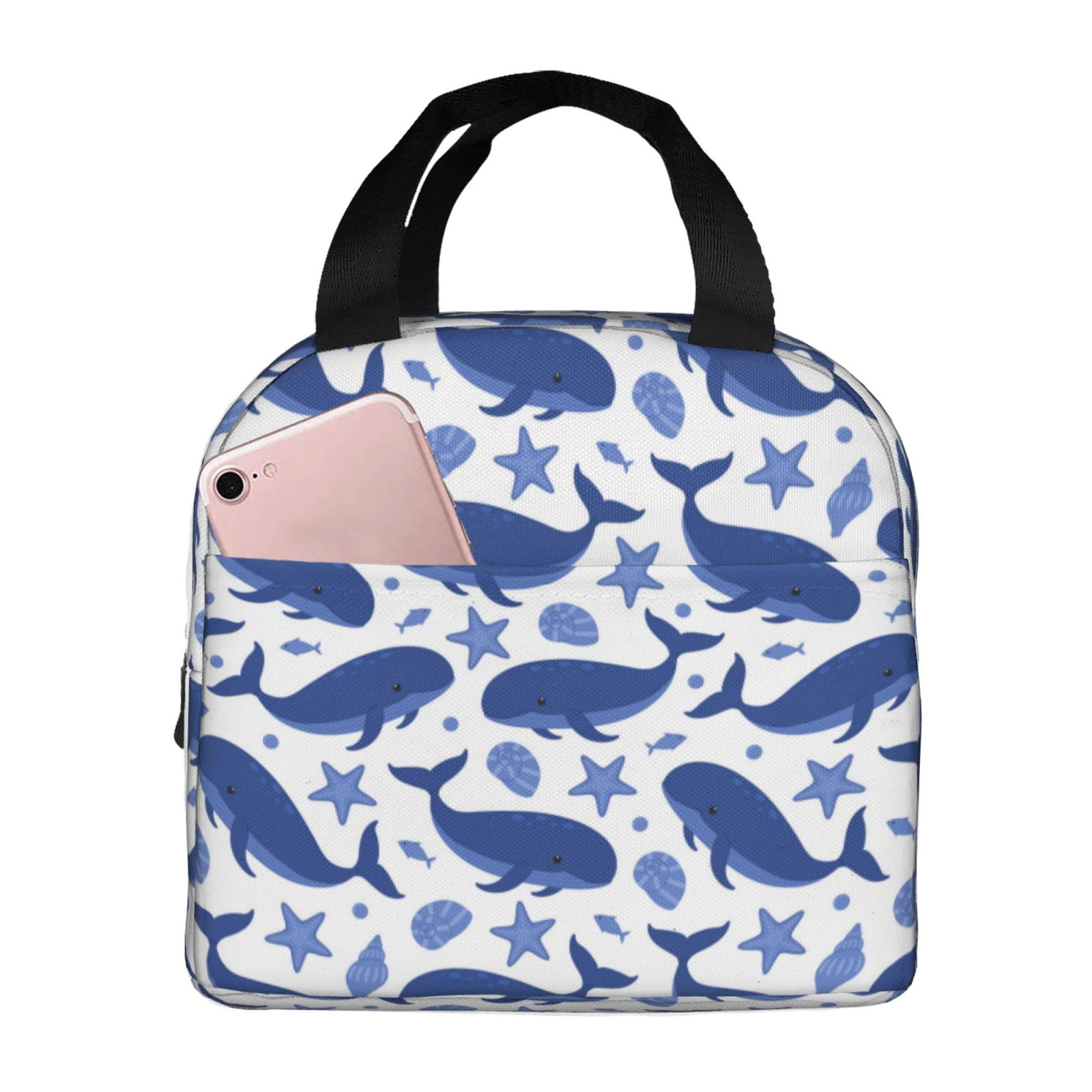 Disketp Whale Lunch Bag for Women Men, Leakproof Thermal Cooler Sack ...