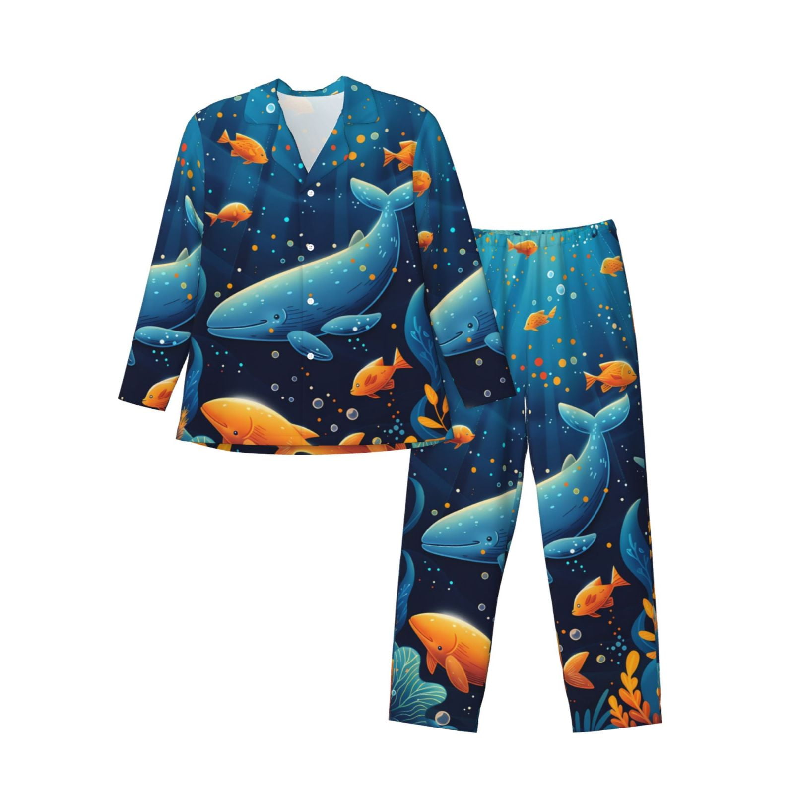 Disketp Whimsical Underwater Fantasy for Pajamas Set Long Sleeve ...