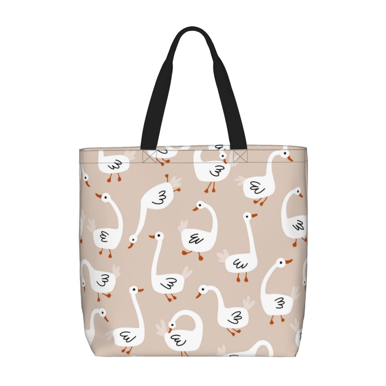 Disketp White Goose Canvas Tote Bag,Women Shoulder Bag Crossbody ...