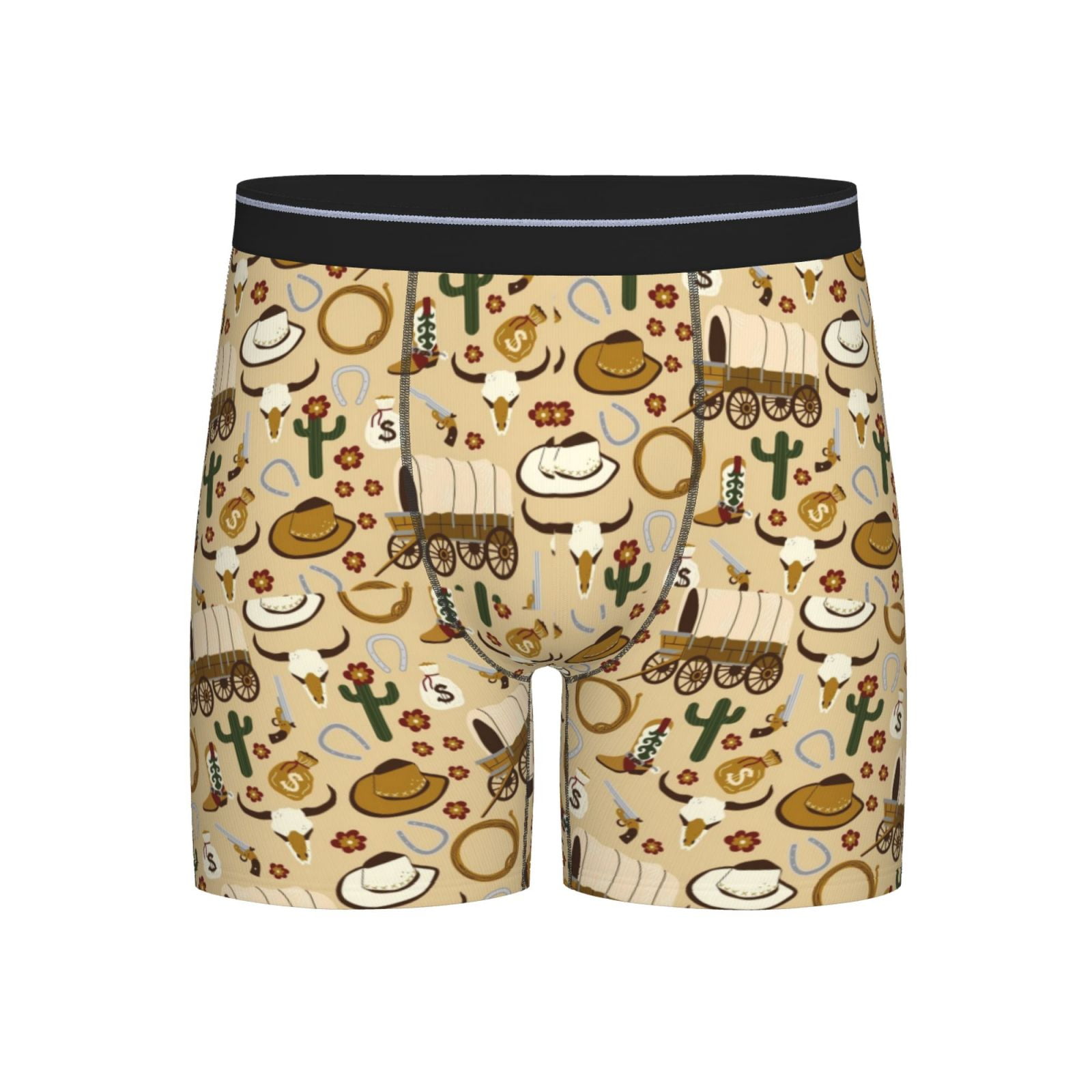 Disketp Wild West Cowboy Men's Boxer Briefs Men’s Underwear Boxer ...