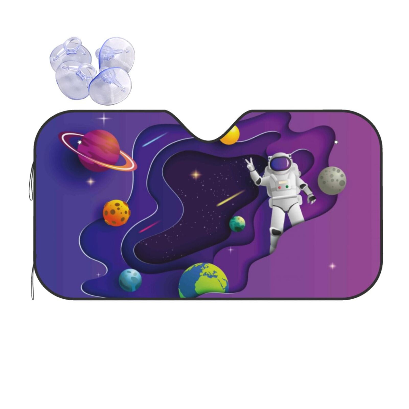 Disketp Windshield Sun Shade, Car Sun Shade For Front Window Astronaut ...