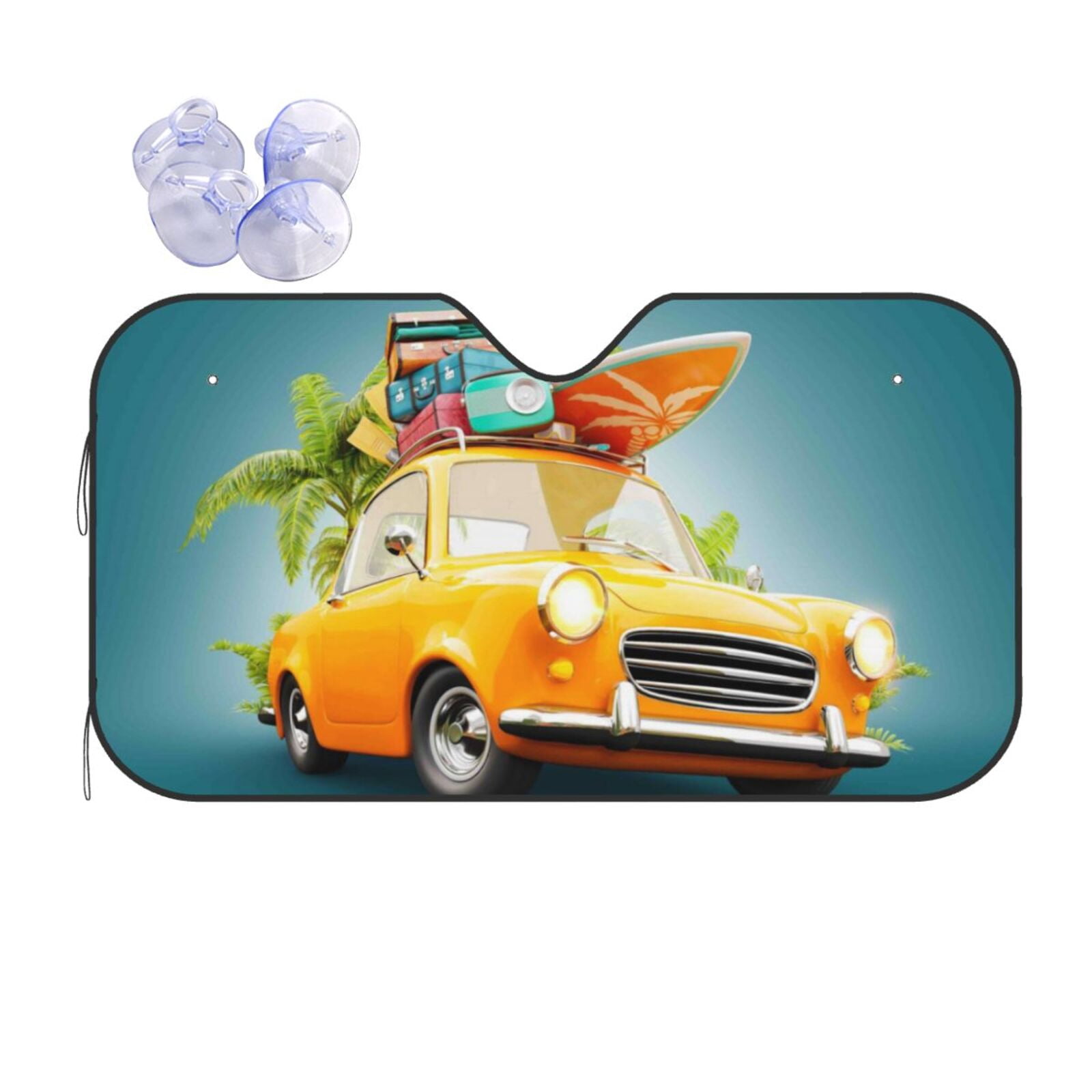 Disketp Windshield Sun Shade, Car Sun Shade For Front Window Summer ...