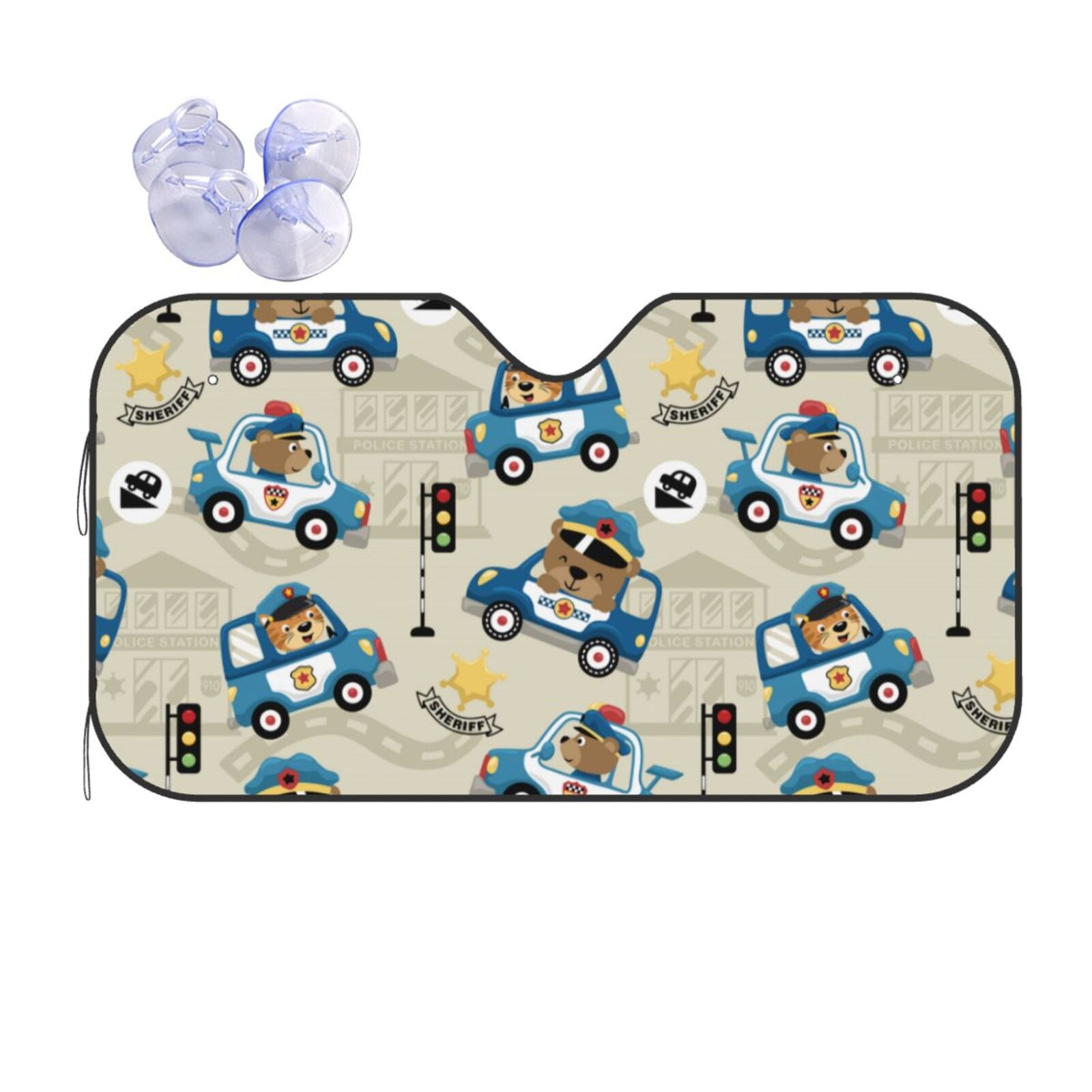 Disketp Windshield Sun Shade, Car Sun Shade For Front Window Animals ...