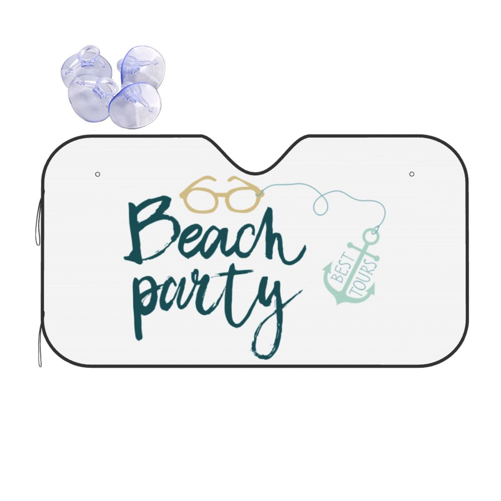 Disketp Windshield Sun Shade, Car Sun Shade For Front Window Beach ...