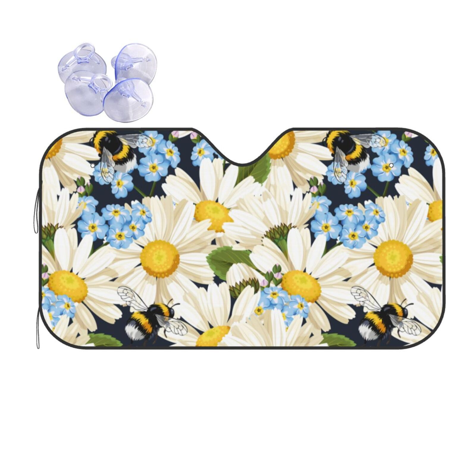 Disketp Windshield Sun Shade, Car Sun Shade For Front Window Bees ...