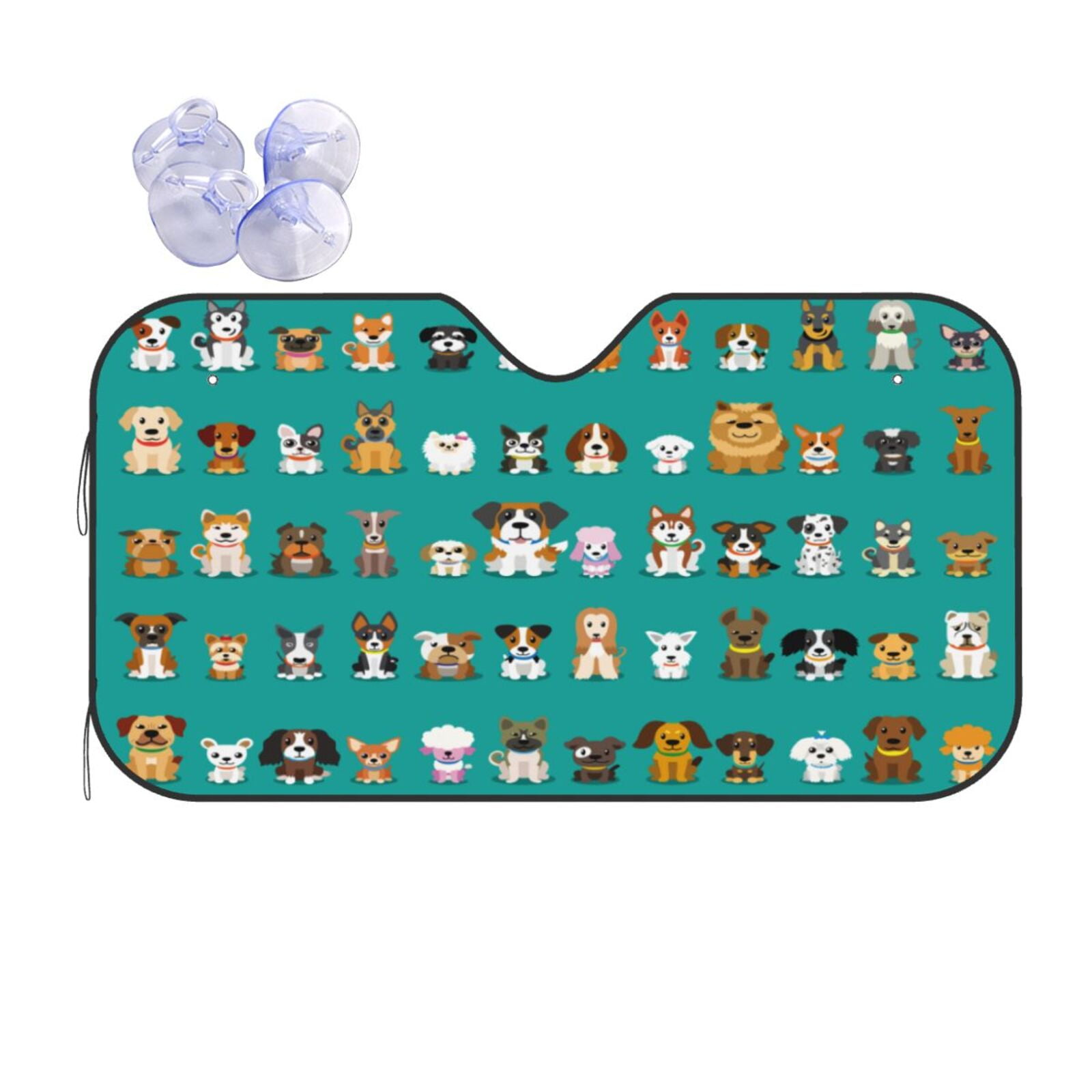 Disketp Windshield Sun Shade, Car Sun Shade For Front Window Cartoon ...