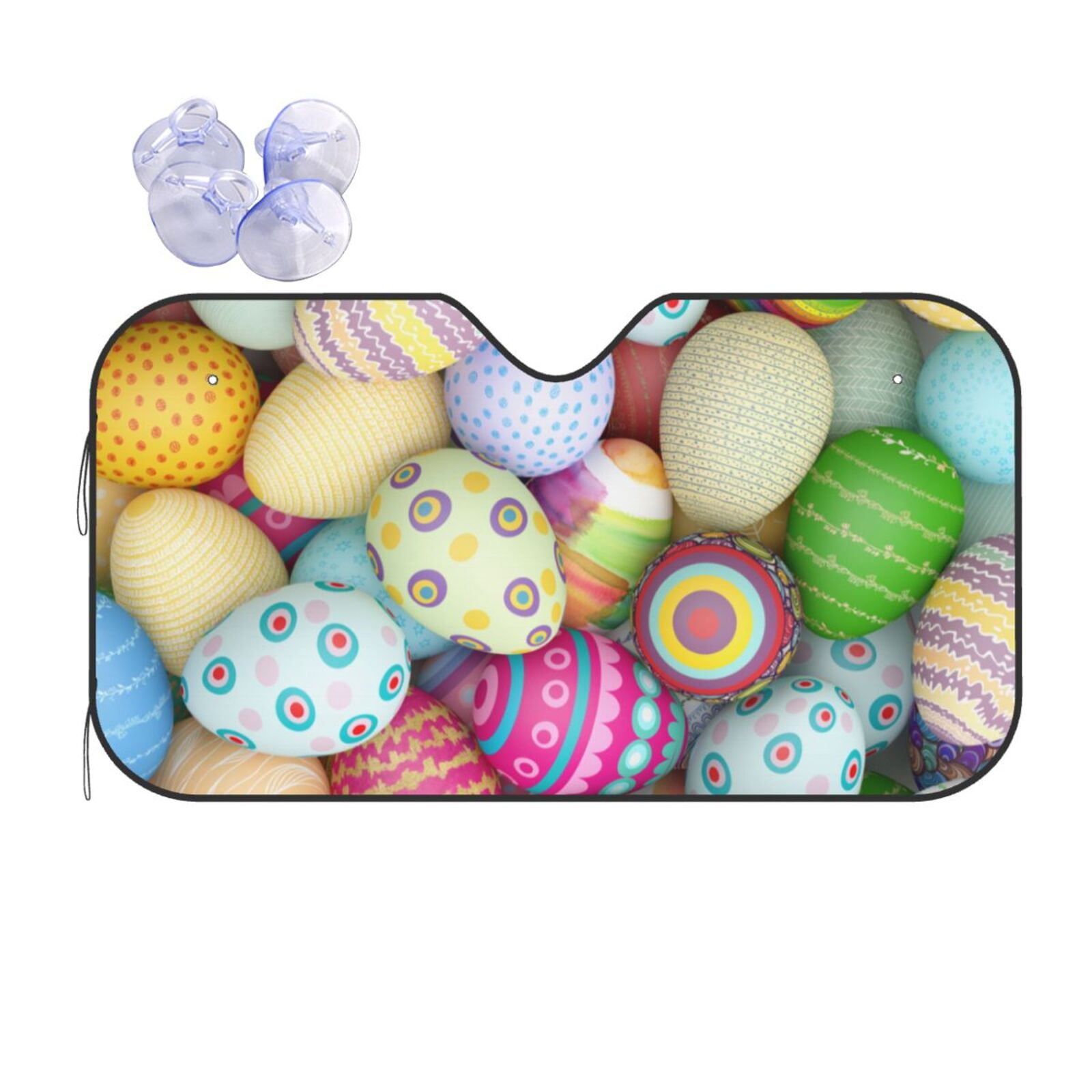 Disketp Windshield Sun Shade, Car Sun Shade For Front Window Colorful ...