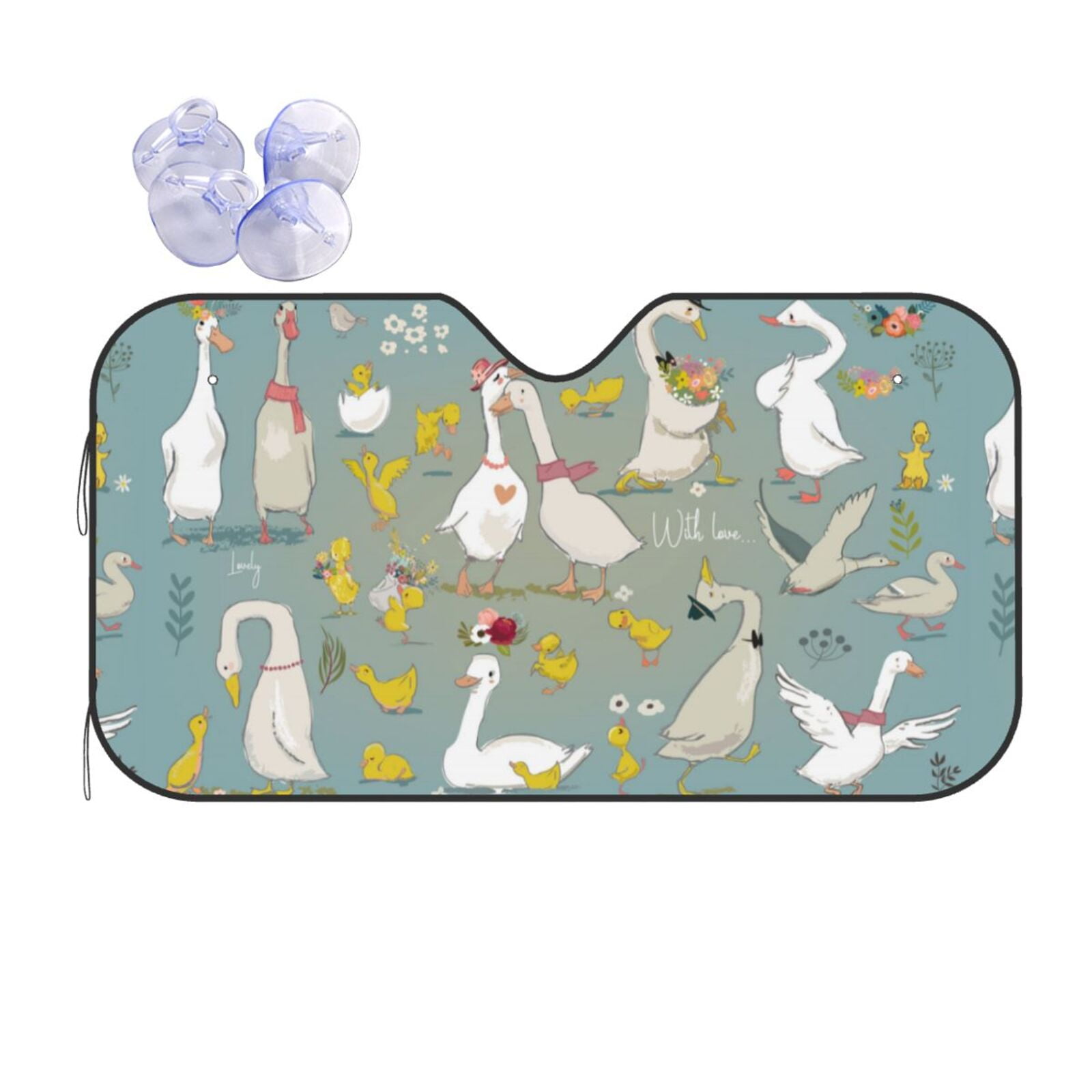 Disketp Windshield Sun Shade, Car Sun Shade For Front Window Cute Farm ...