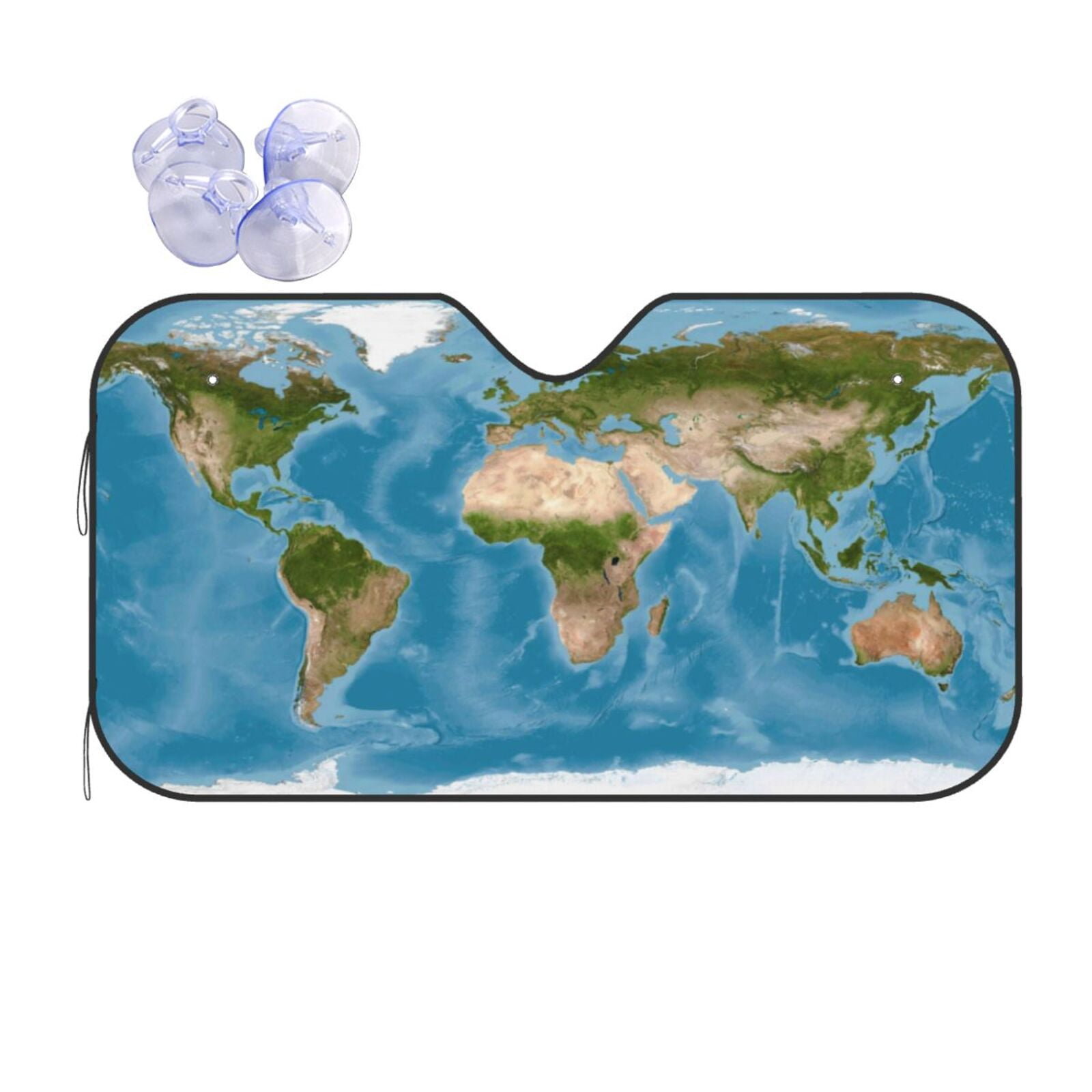 Disketp Windshield Sun Shade, Car Sun Shade For Front Window Earth View ...