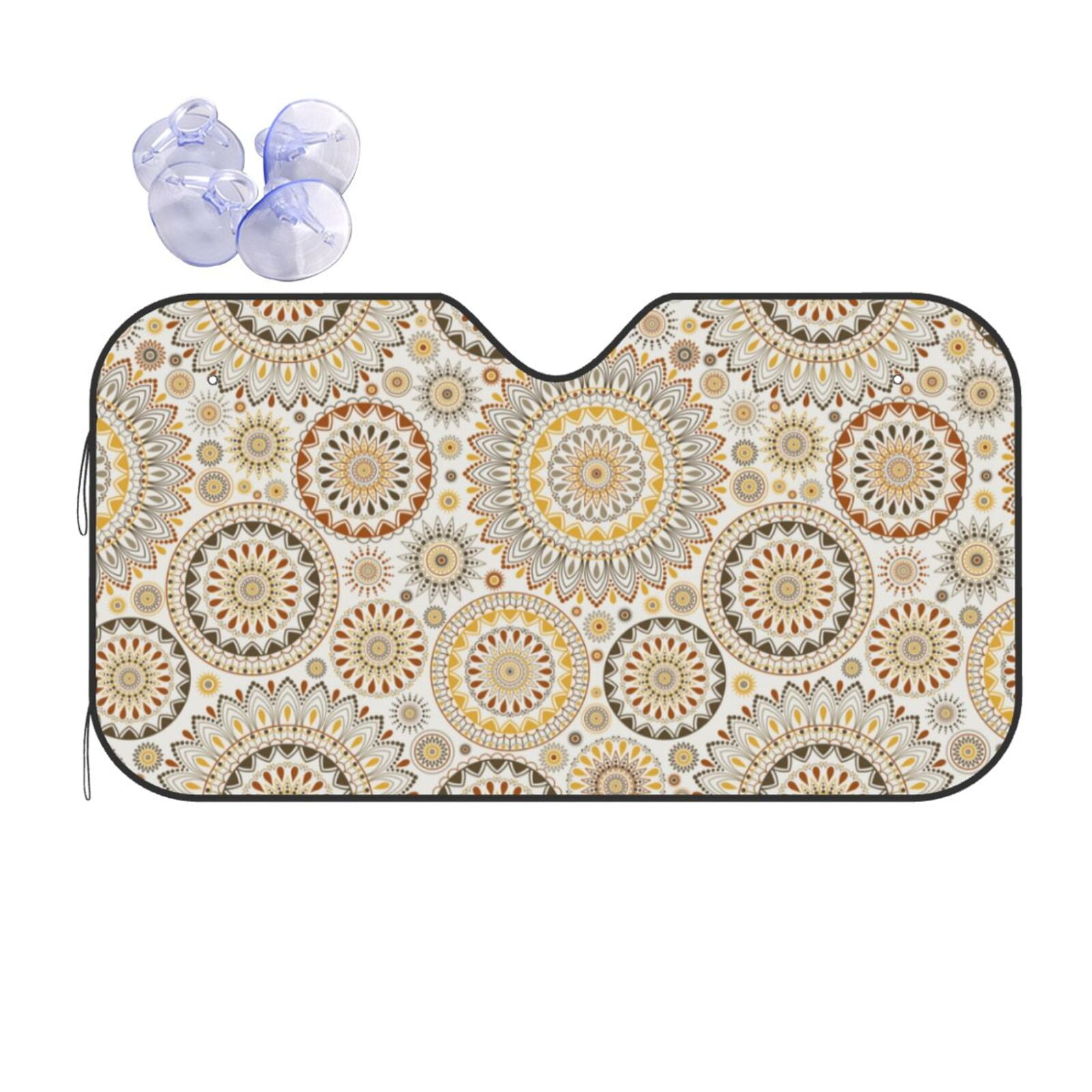 Disketp Windshield Sun Shade, Car Sun Shade For Front Window Flowers ...