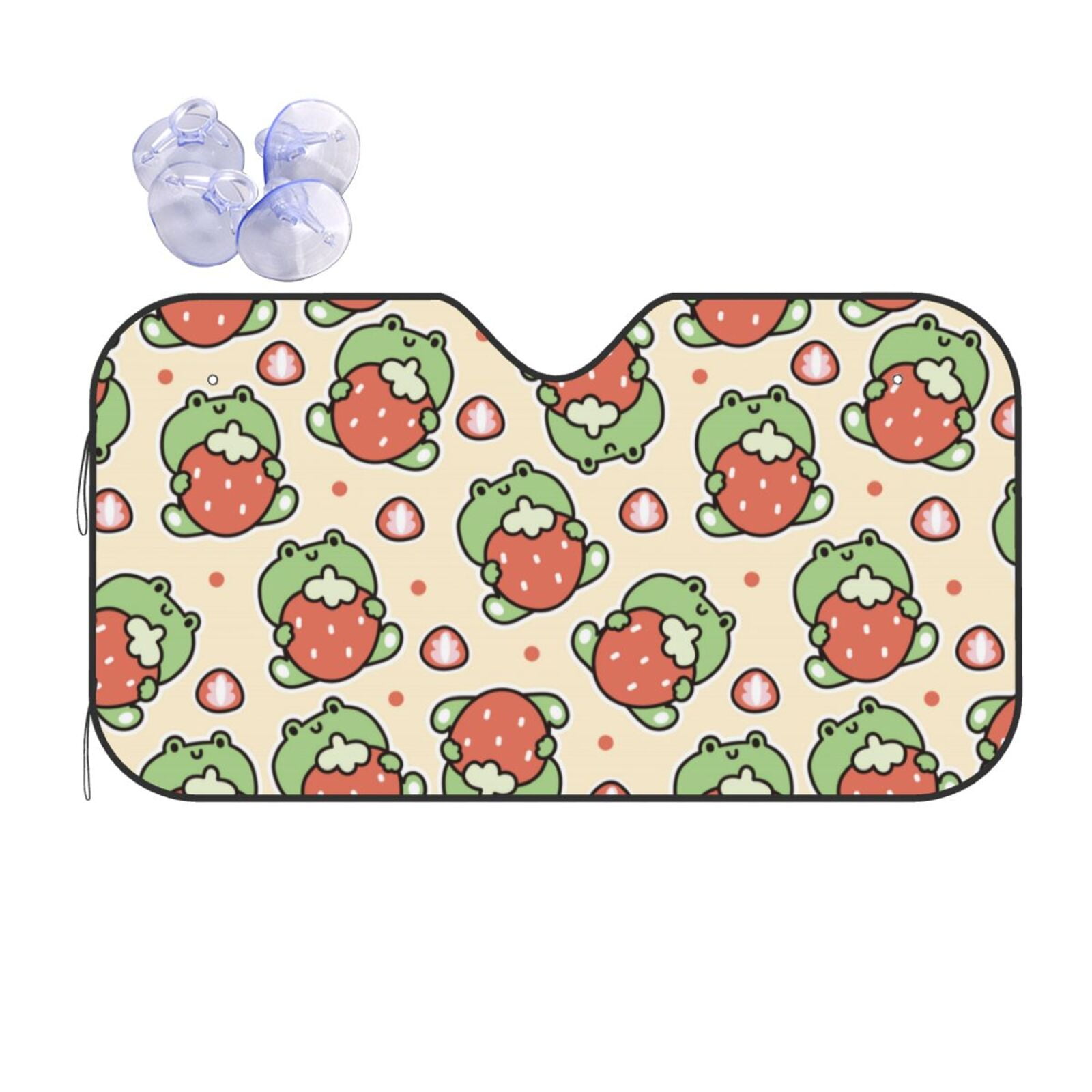 Disketp Windshield Sun Shade, Car Sun Shade For Front Window Frog Hold ...