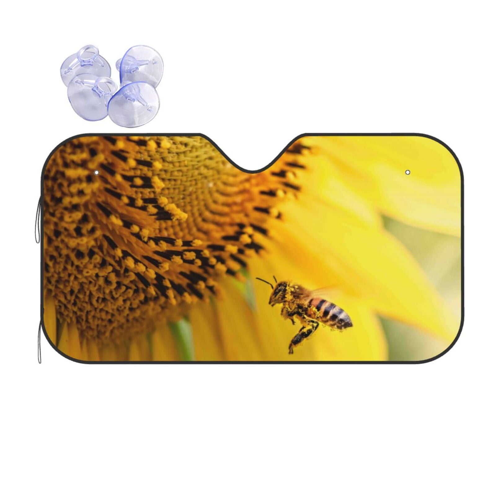Disketp Windshield Sun Shade, Car Sun Shade For Front Window Honey Bee ...