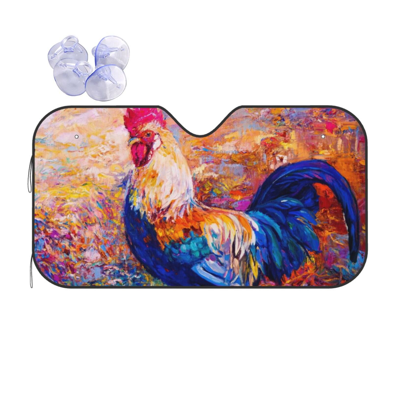 Disketp Windshield Sun Shade, Car Sun Shade For Front Window Rooster ...