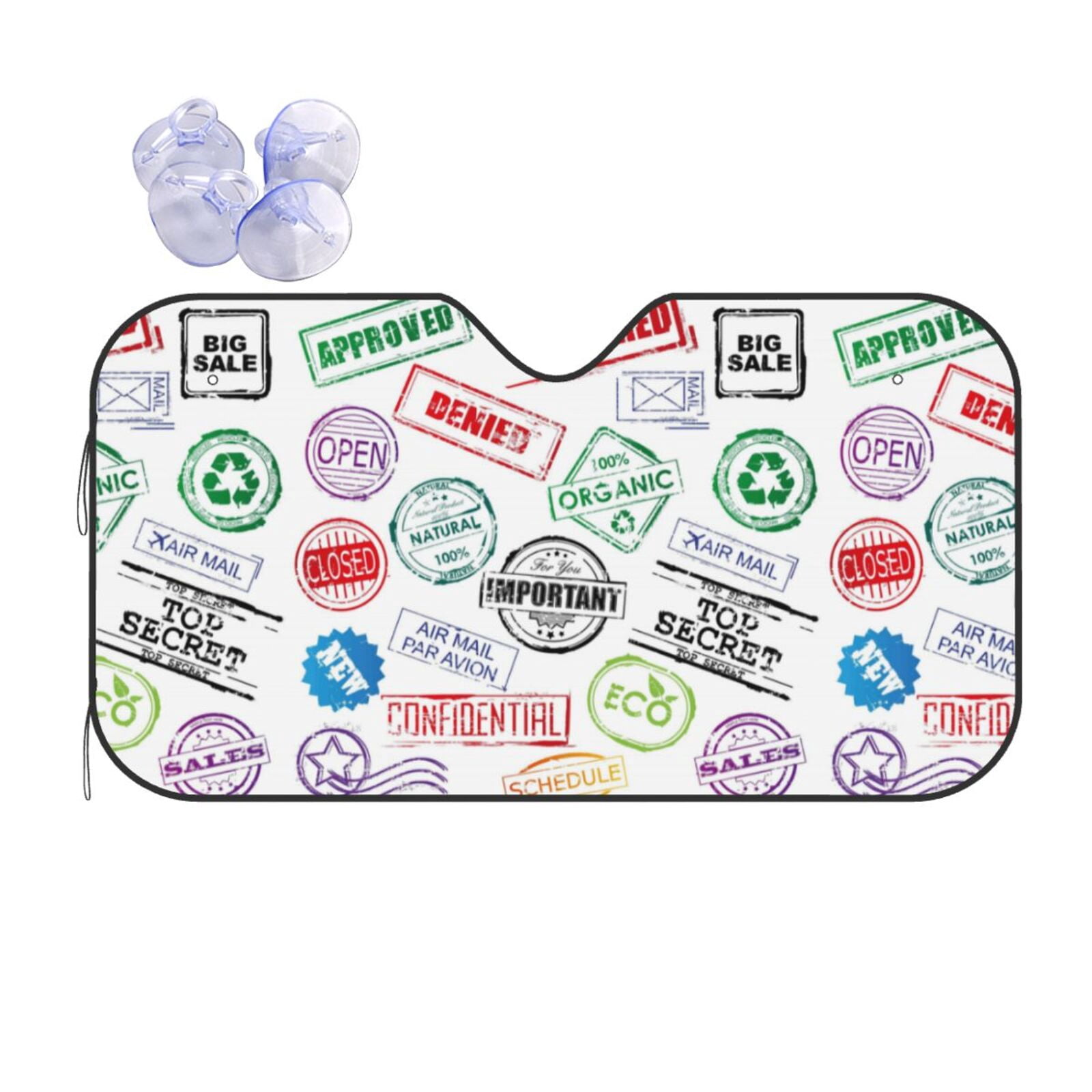 Disketp Windshield Sun Shade, Car Sun Shade For Front Window Stamp Set ...