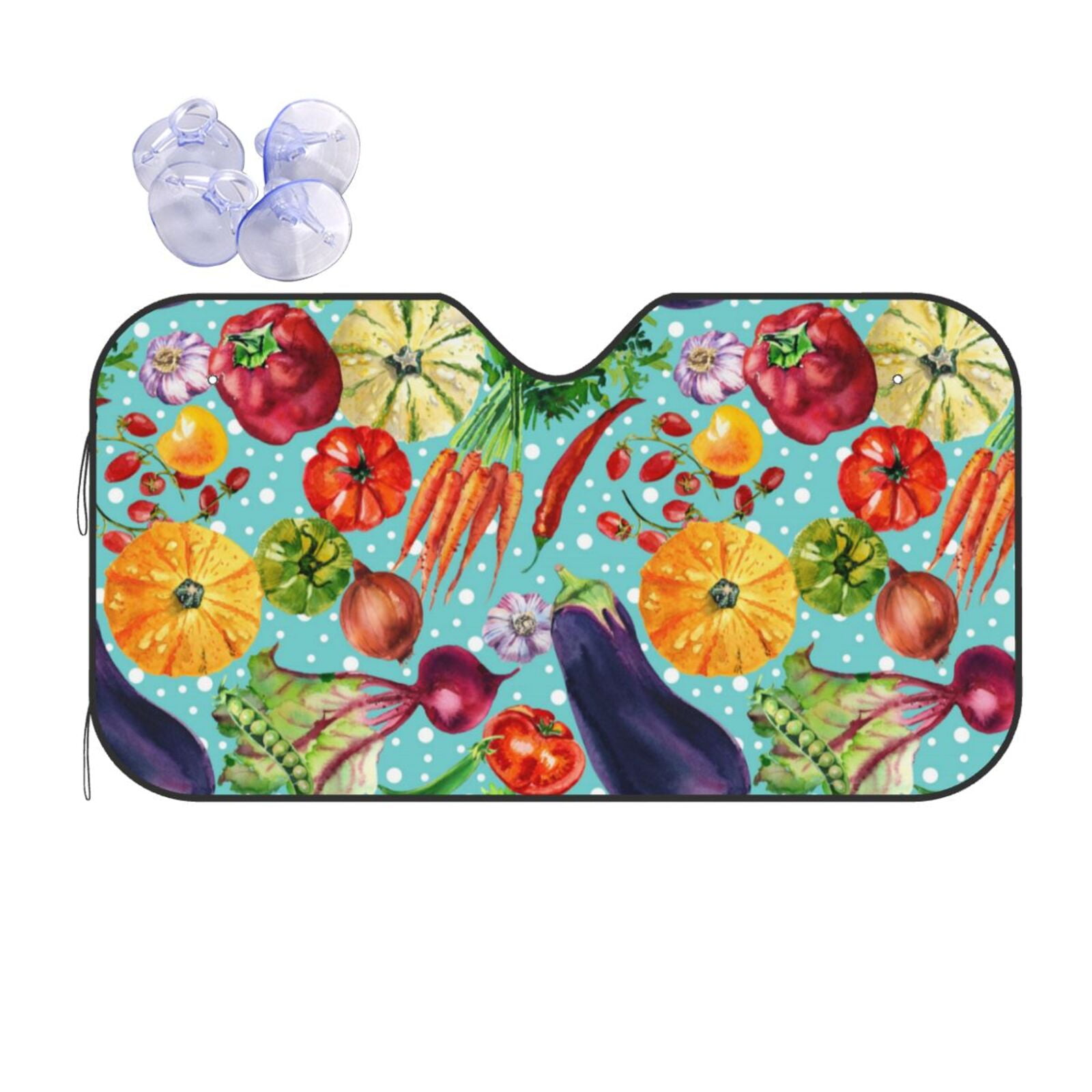 Disketp Windshield Sun Shade, Car Sun Shade For Front Window Vegetable ...