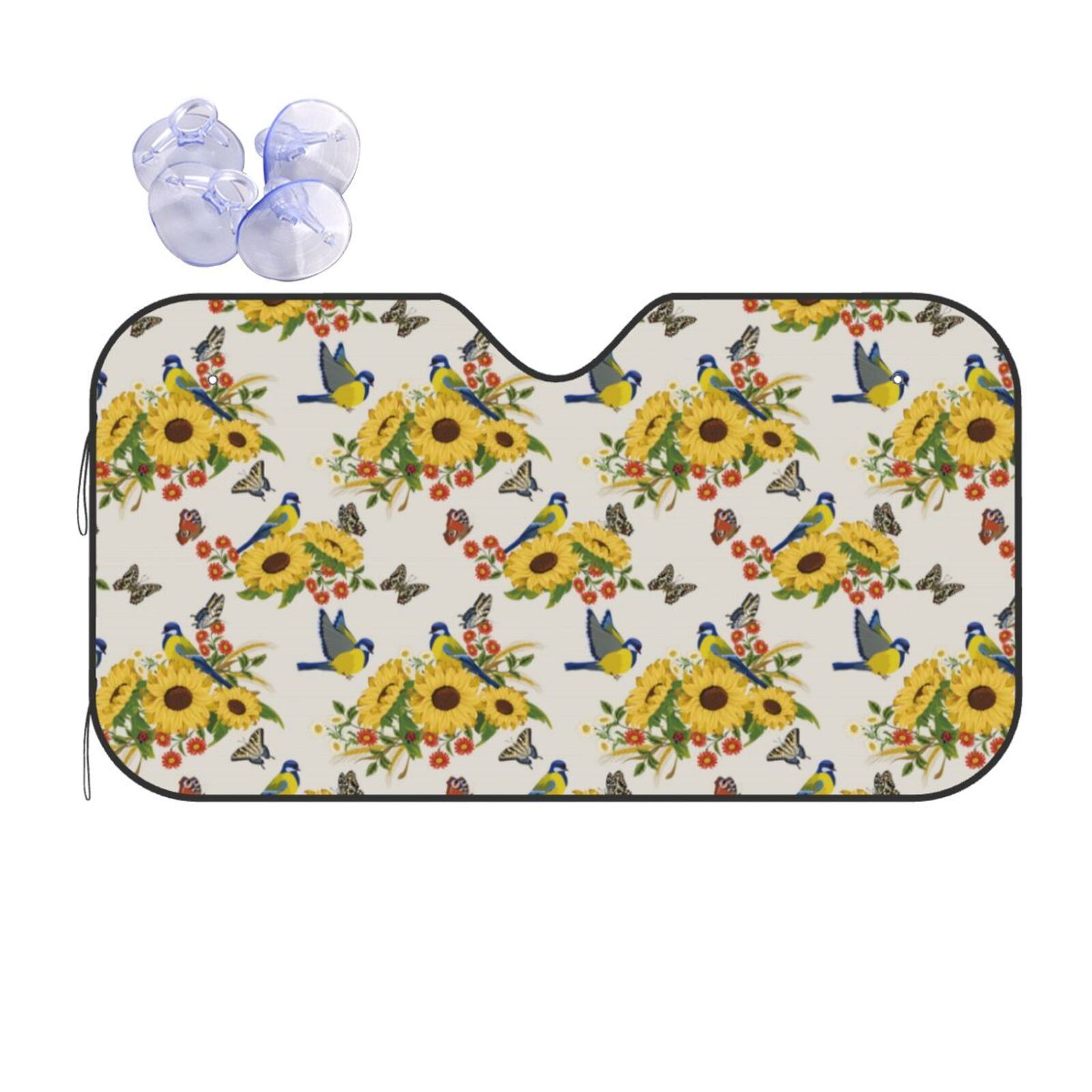 Disketp Windshield Sun Shade, Car Sun Shade for Front Window Bird ...