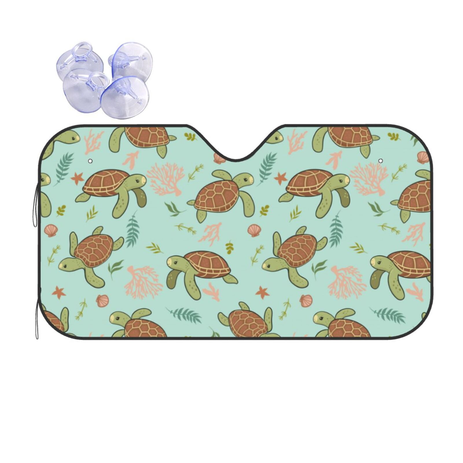 Disketp Windshield Sun Shade, Car Sun Shade for Front Window Cute Sea ...