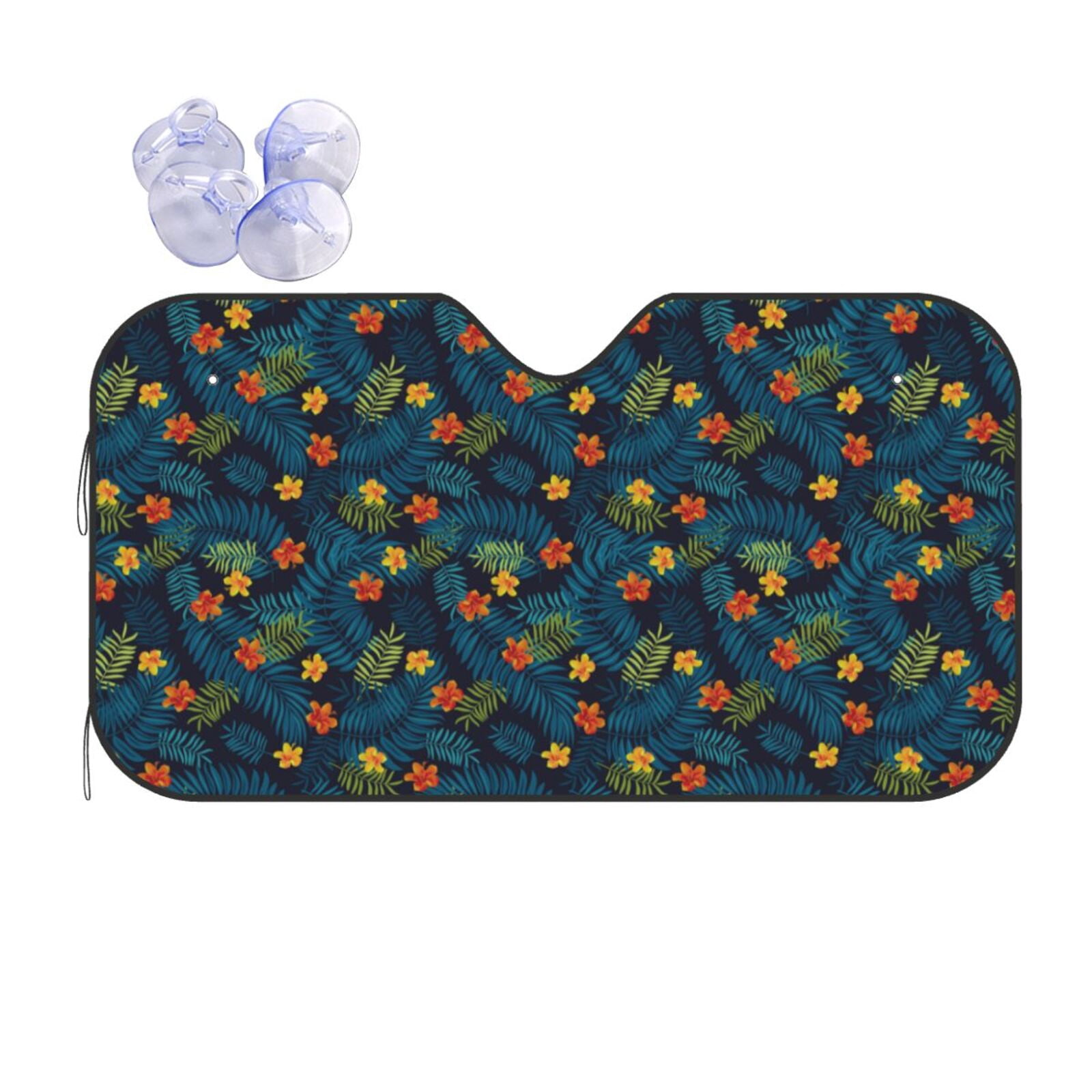 Disketp Windshield Sun Shade, Car Sun Shade for Front Window Hawaiian ...