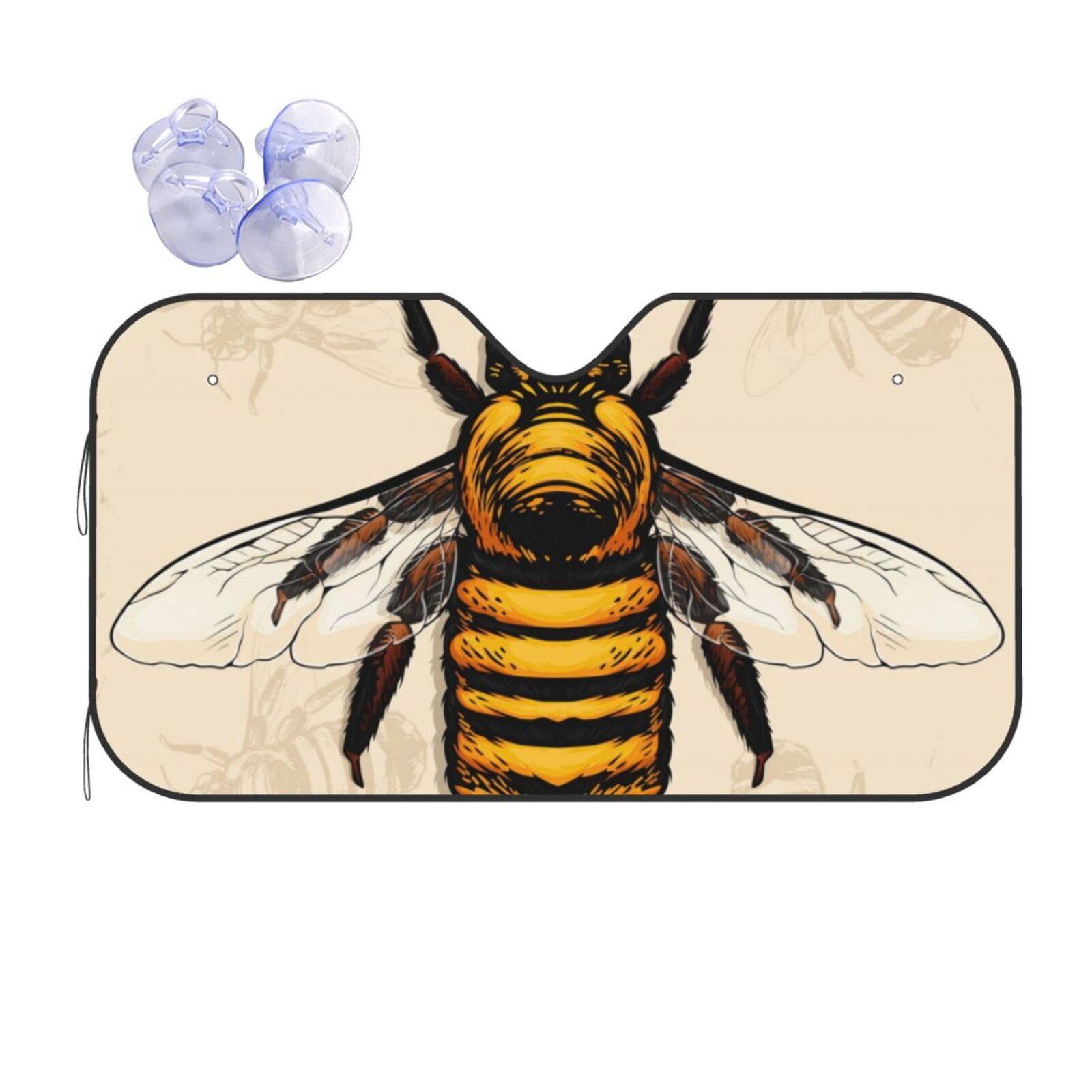 Disketp Windshield Sun Shade, Car Sun Shade for Front Window Honey Bee ...