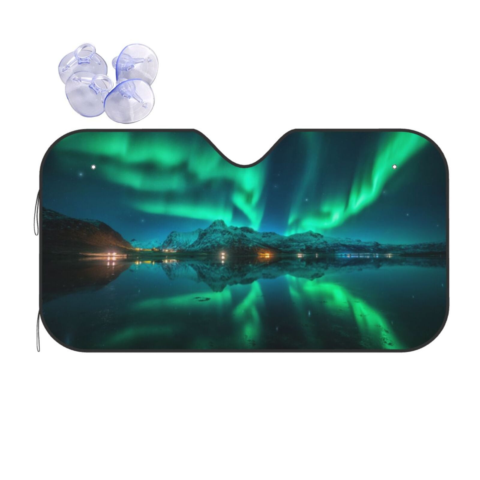 Disketp Windshield Sun Shade, Car Sun Shade for Front Window Northern ...