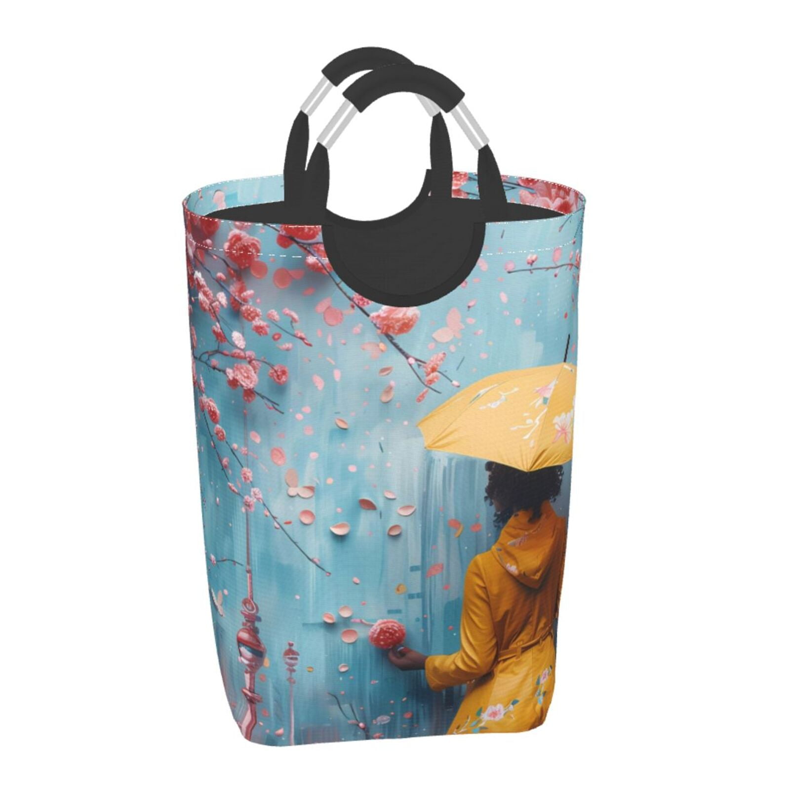 Disketp Woman Under Blossoming Tree Square Laundry Bag Large ...