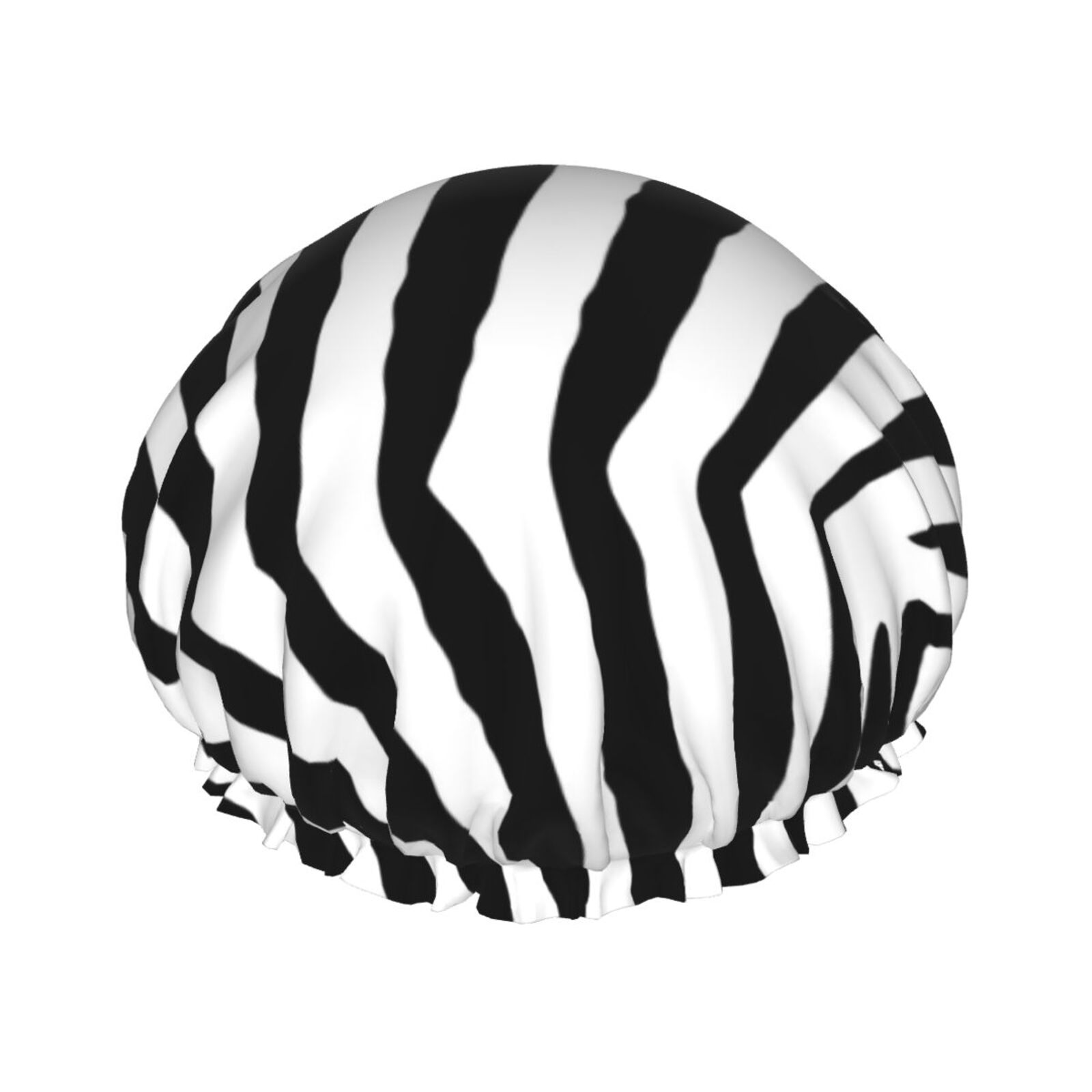Disketp Zebra Shower Caps,Reusable Shower Cap For Women, Double Layer ...