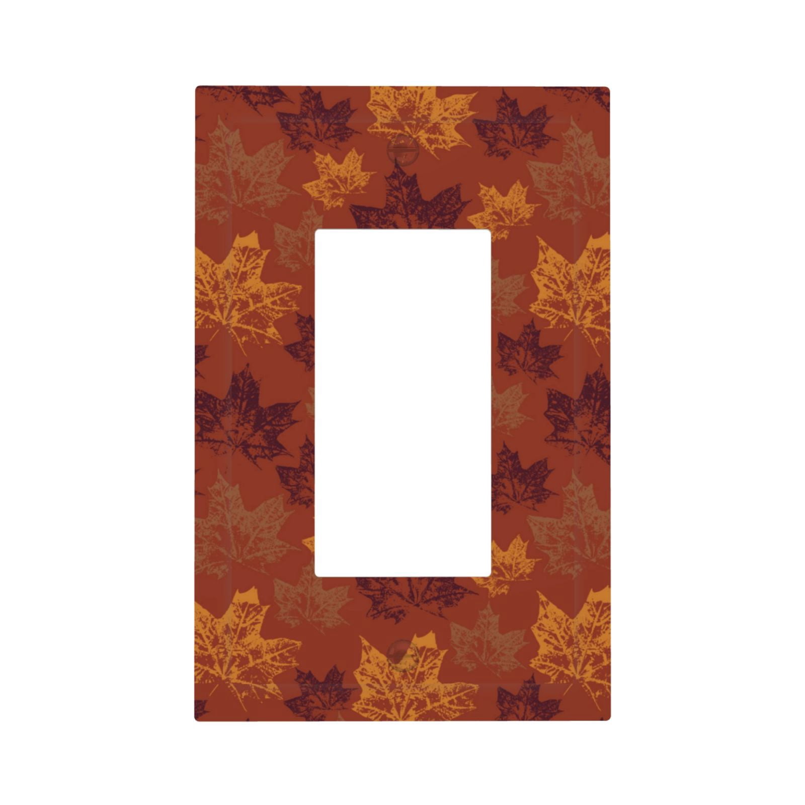Disketp fall Maple Decorator Light Switch or Receptacle Outlet Wall ...