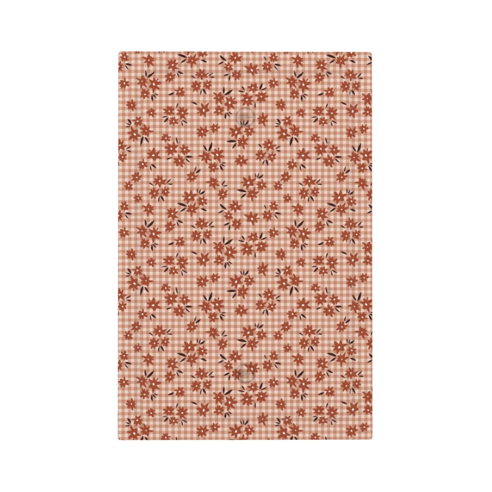 Disketp fall flower plaid Decorator Light Switch or Receptacle Outlet ...