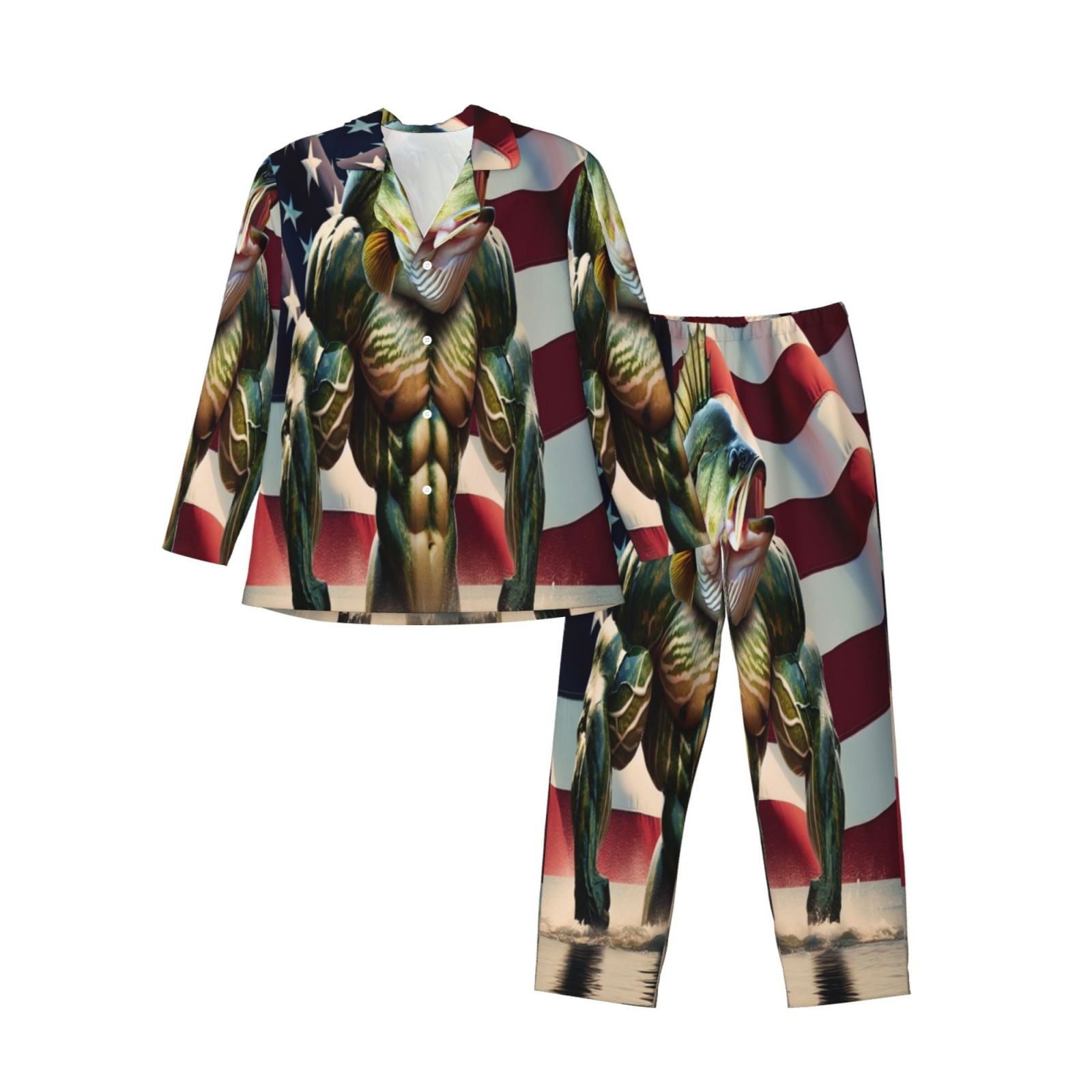 Disketp giant bass with big muscles for Pajamas Set Long Sleeve ...