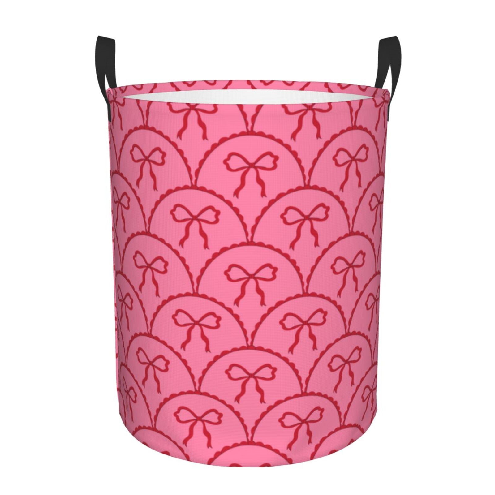 Disketp red bows for Round Single Layer Dirty Clothes Basket with ...