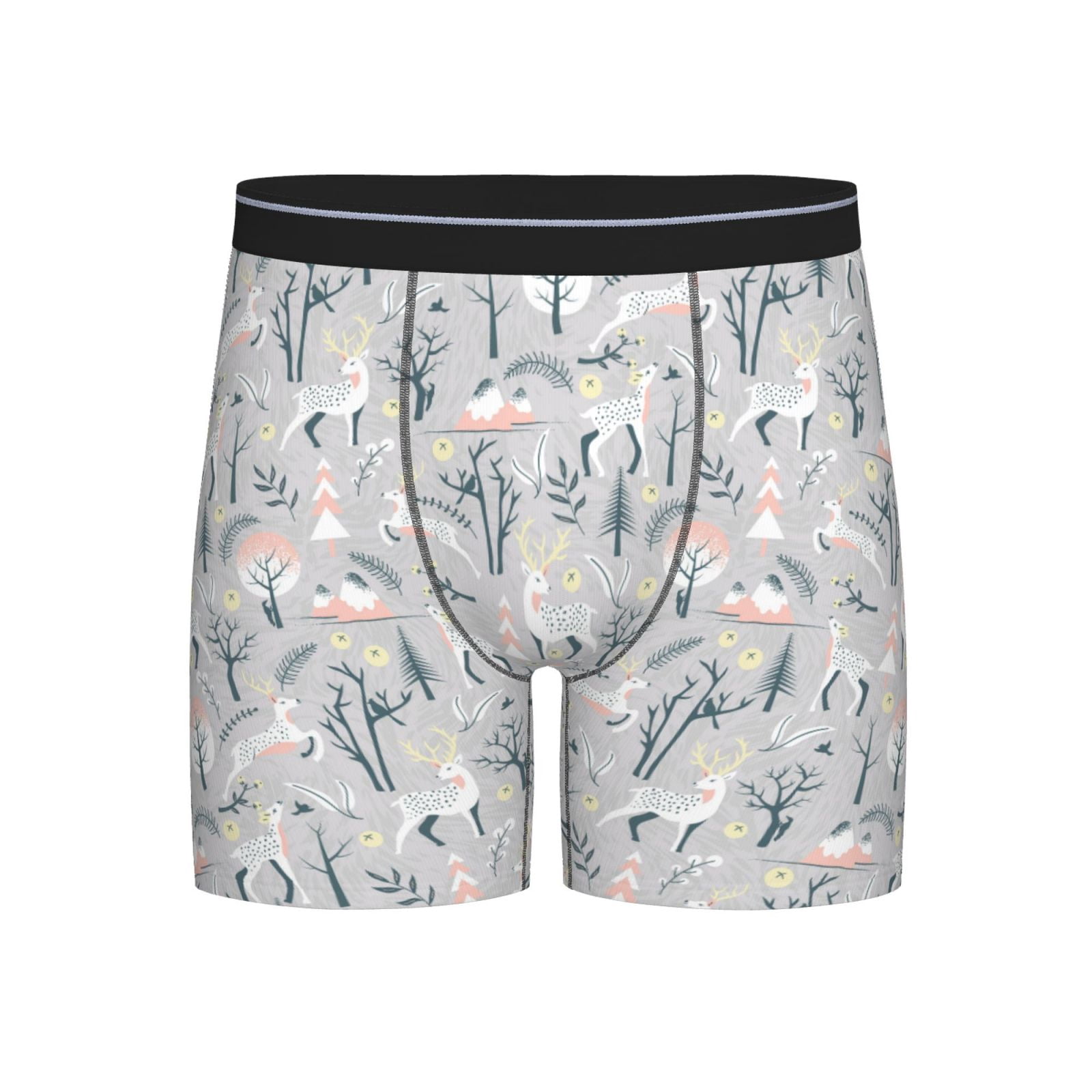 Disketp white Moose winter tree Men's Boxer Briefs Men’s Underwear ...
