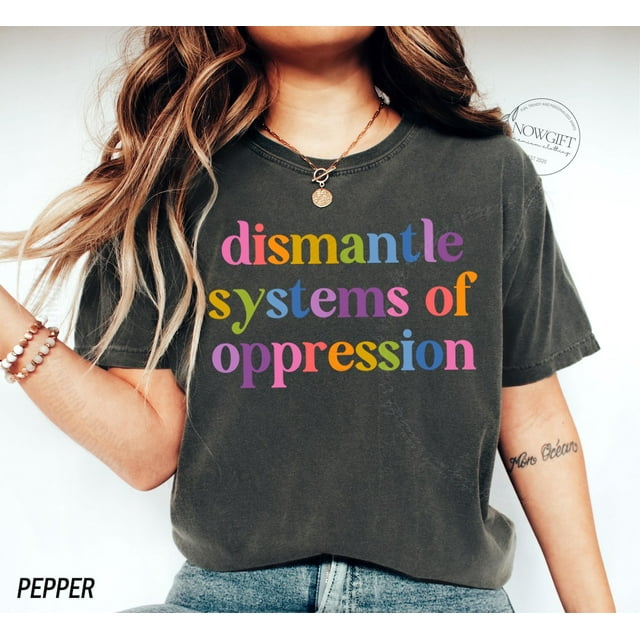 Dismantle Systems Of Oppression Shirt, Social Justice Gift, Leftist T ...