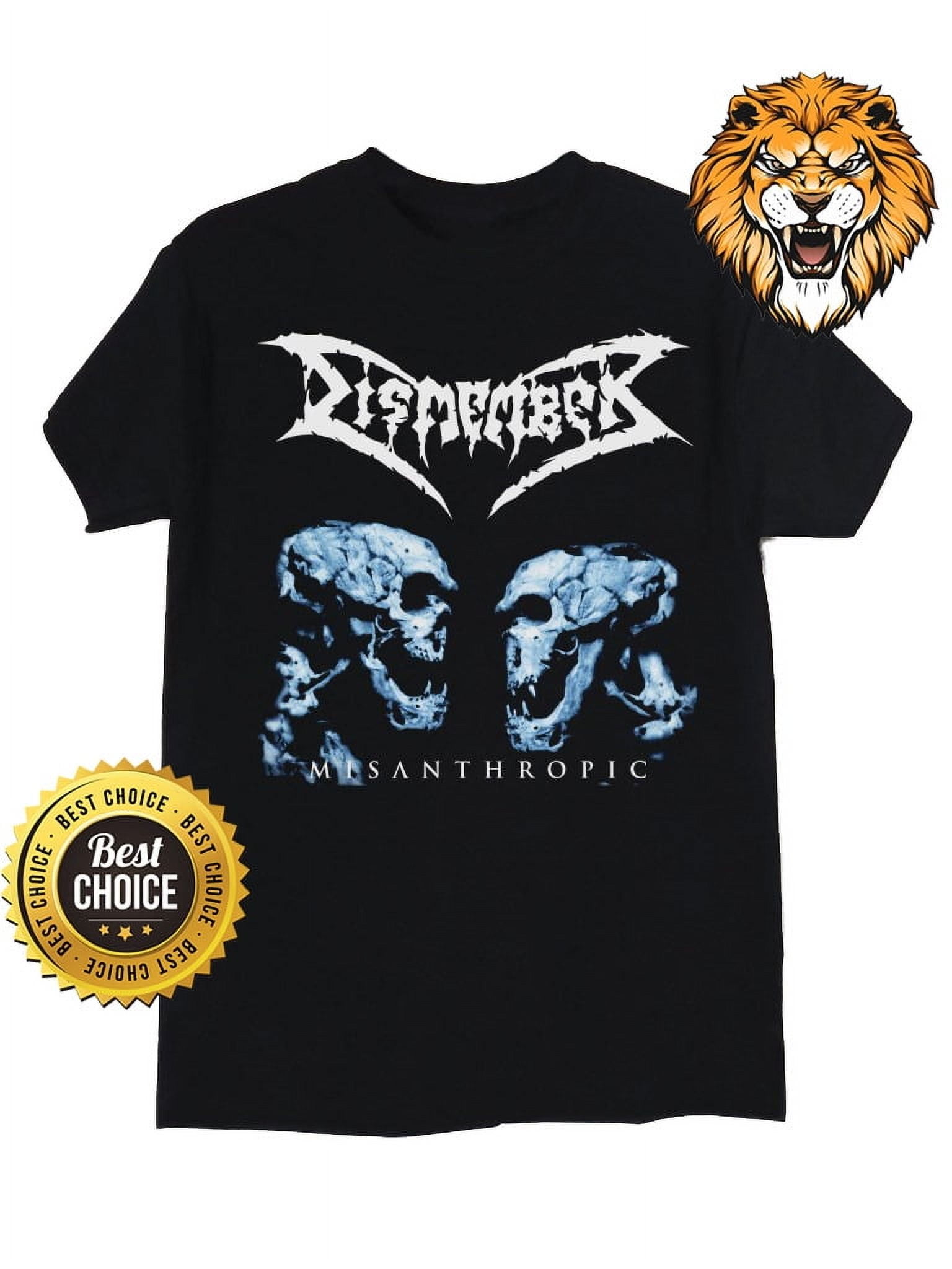 Dismember Misanthropic men Black T Shirt Q7458 - Walmart.com