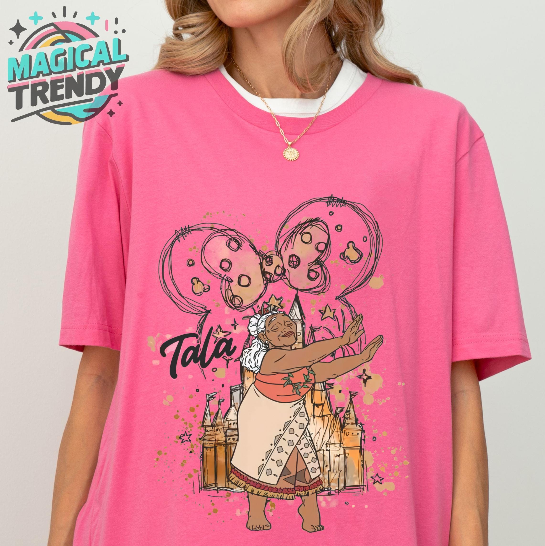 Disn.E.Y Castle Watercolor Moana Characters Shirt, Disn.E.Y Moana 2 ...