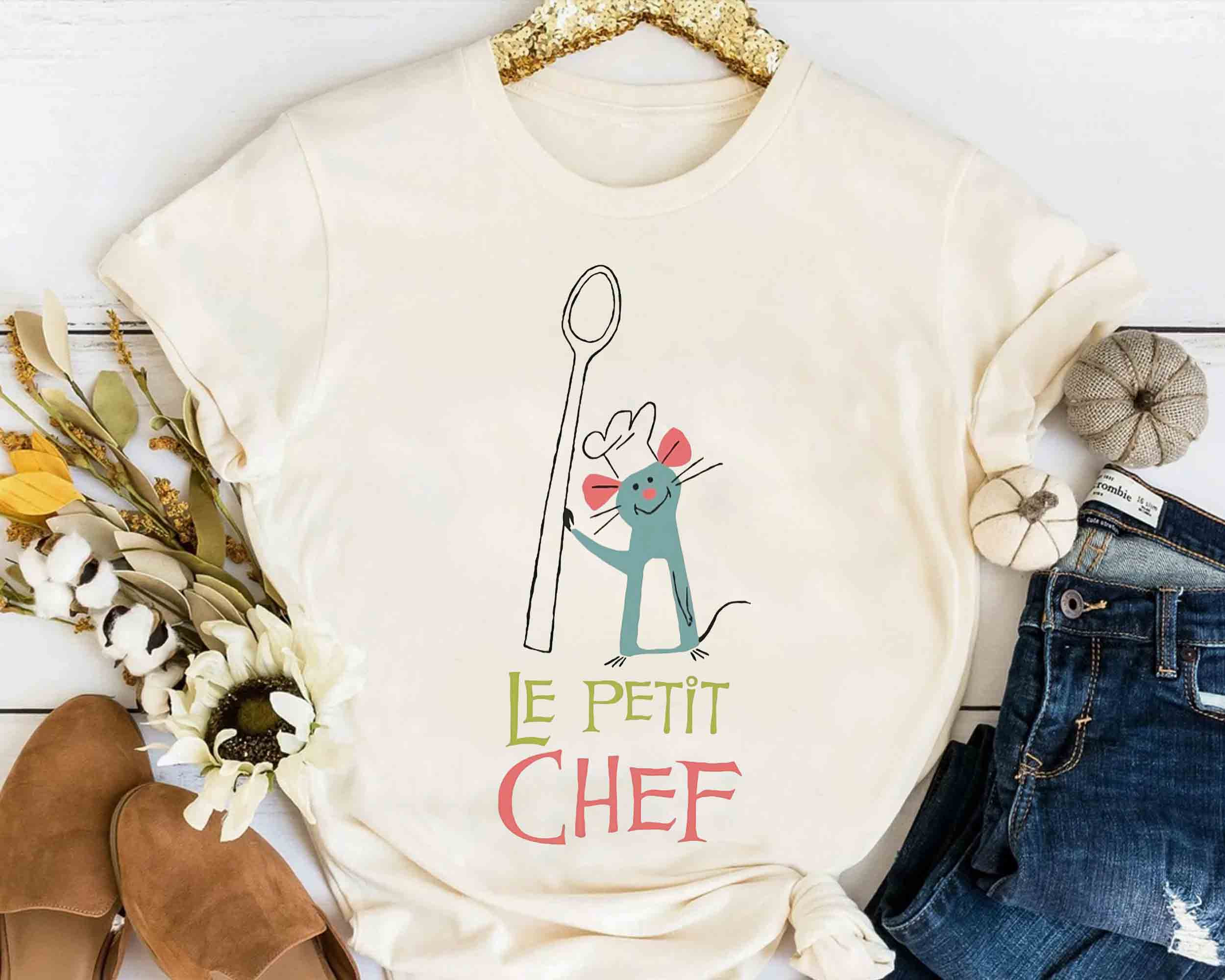 Disn.E.Y Pixar Ratatouille Cute Remy Little Chef Cook Shirt, Remy'S ...