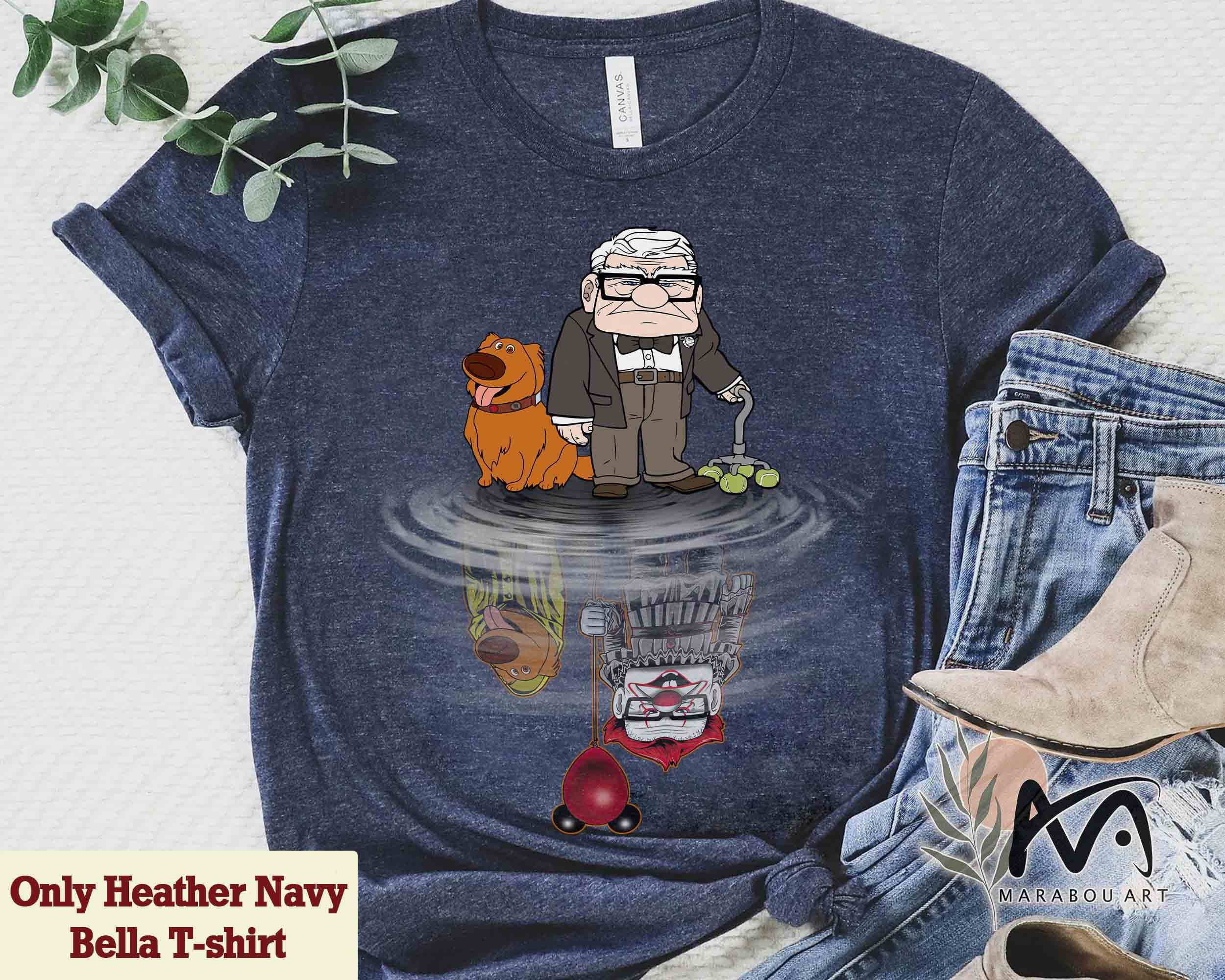 Disn.E.Y Pixar Up Carl And Dug Water Mirror Horror Character Halloween ...