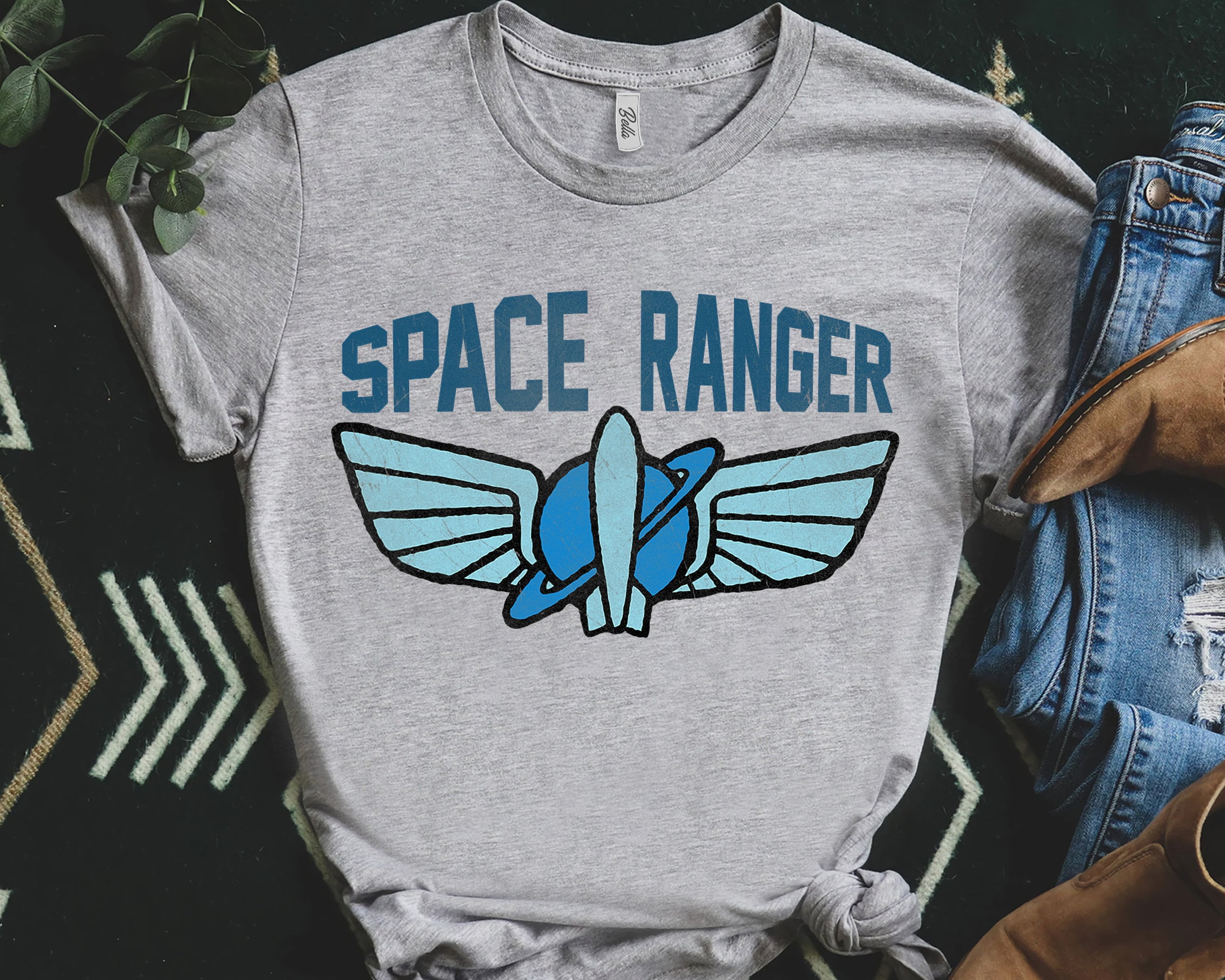 Disn.E.Y Toy Story Buzz Space Ranger Star Command Logo Retro Shirt ...