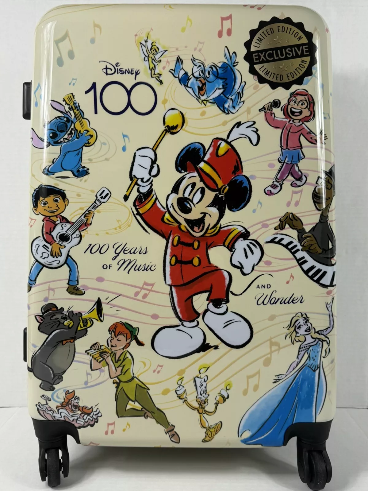 Disney 100 24” Luggage Suitcase Spinner Hard Shell Mickey Peter Pan ...