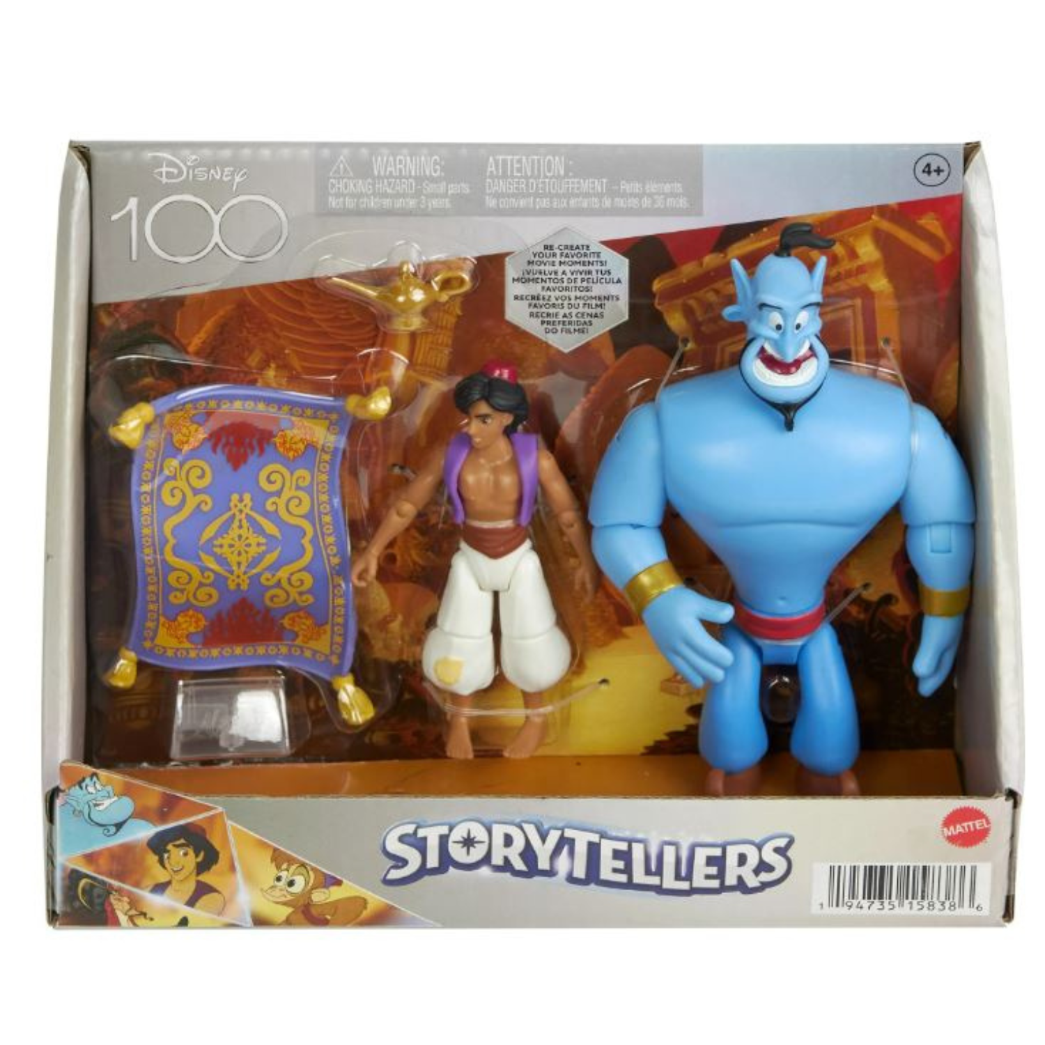 Disney 100 Aladdin Storytellers Pack of 3 Figures - Walmart.com