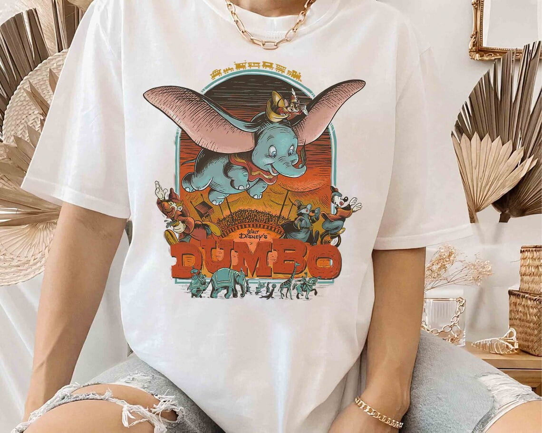 Disney 100 Anniversary Cute Dumbo Artists Series Retro T-Shirt, Magic ...