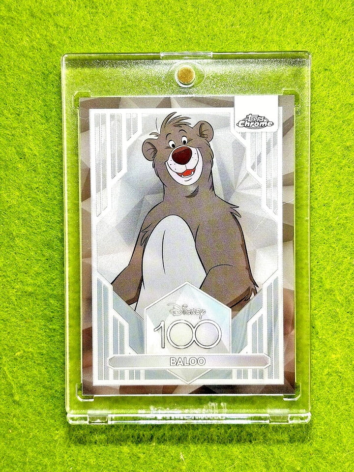 Collectible Disney 100 BALOO SILVER CHROME CARD 2023 Topps Chrome ...