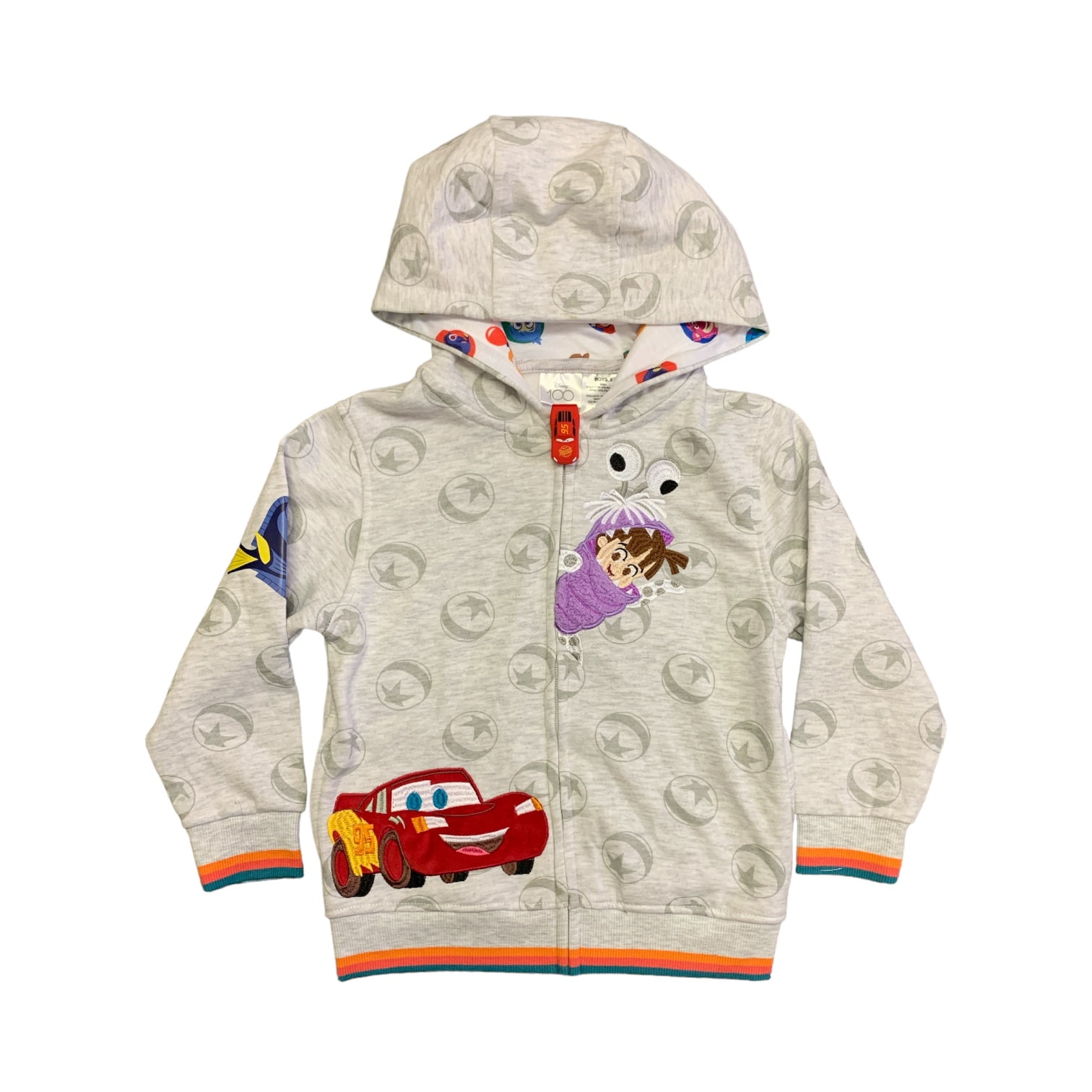 Disney 100 Boy's Long Sleeve Full Zip Hooded Character Jacket (Disney's ...