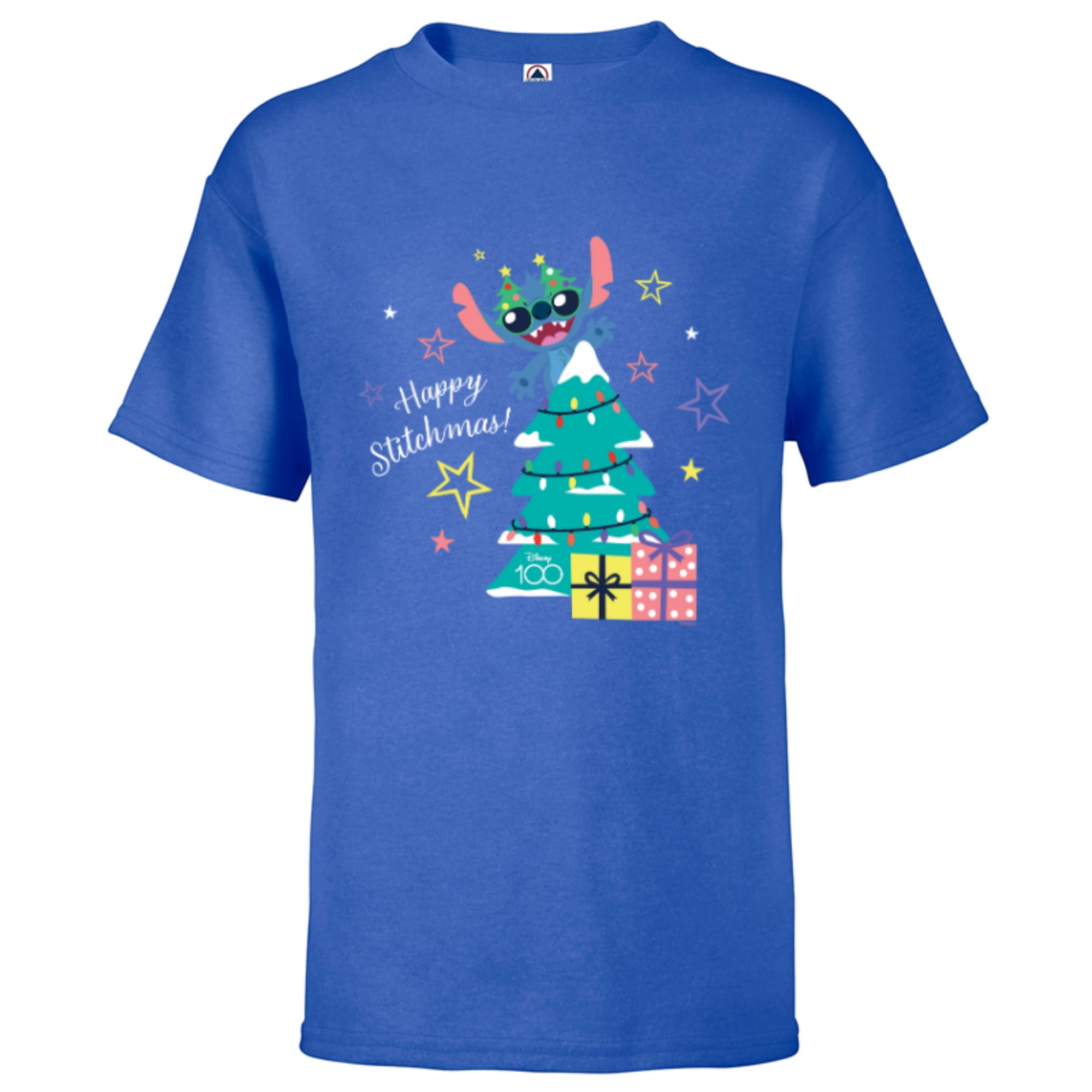 Disney 100 Lilo & Stitch Christmas Happy Stitchmas! - Short Sleeve T ...