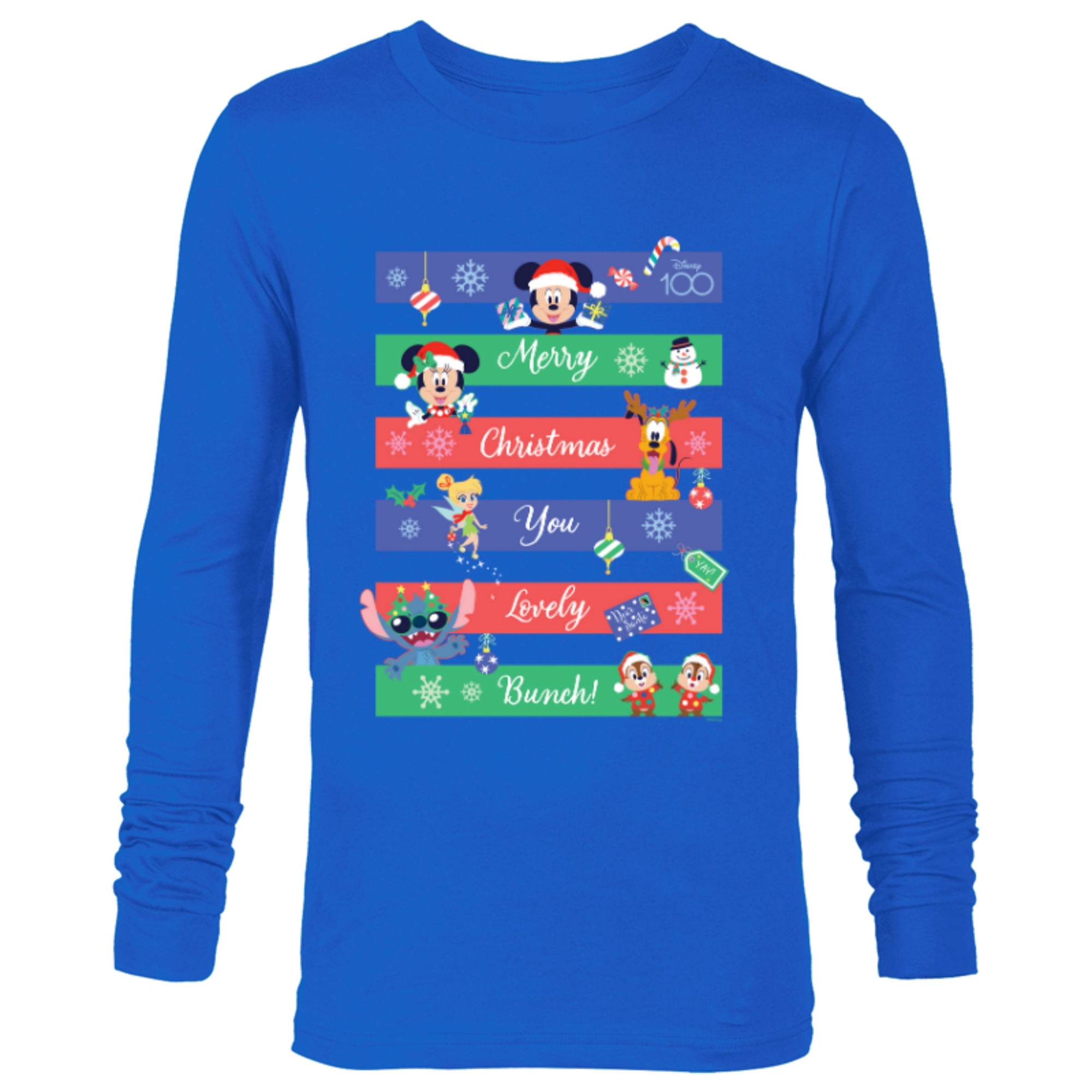 Disney 100 Mickey & Friends Merry Christmas You Lovely Bunch - Long ...