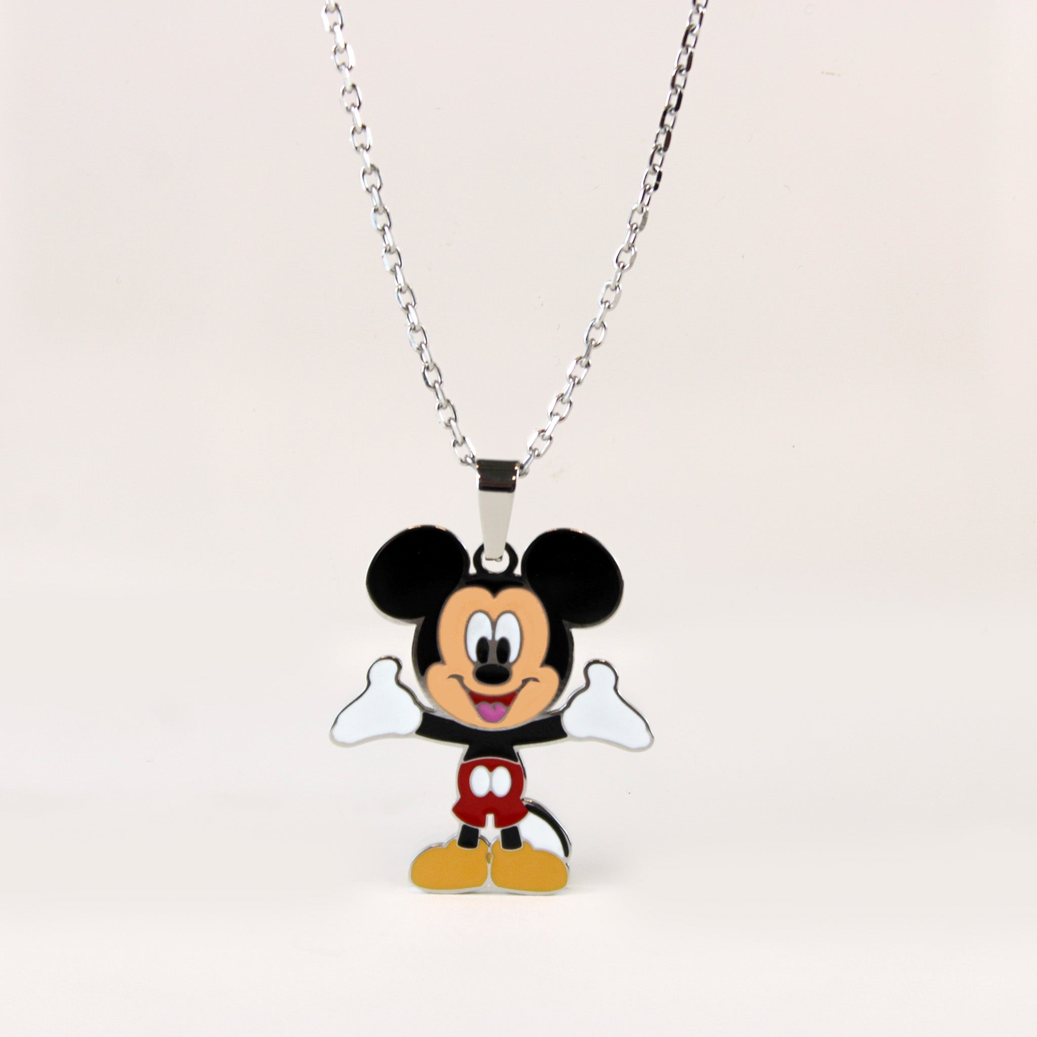 Disney 100 Mickey Mouse Enamel Necklace - Walmart.com