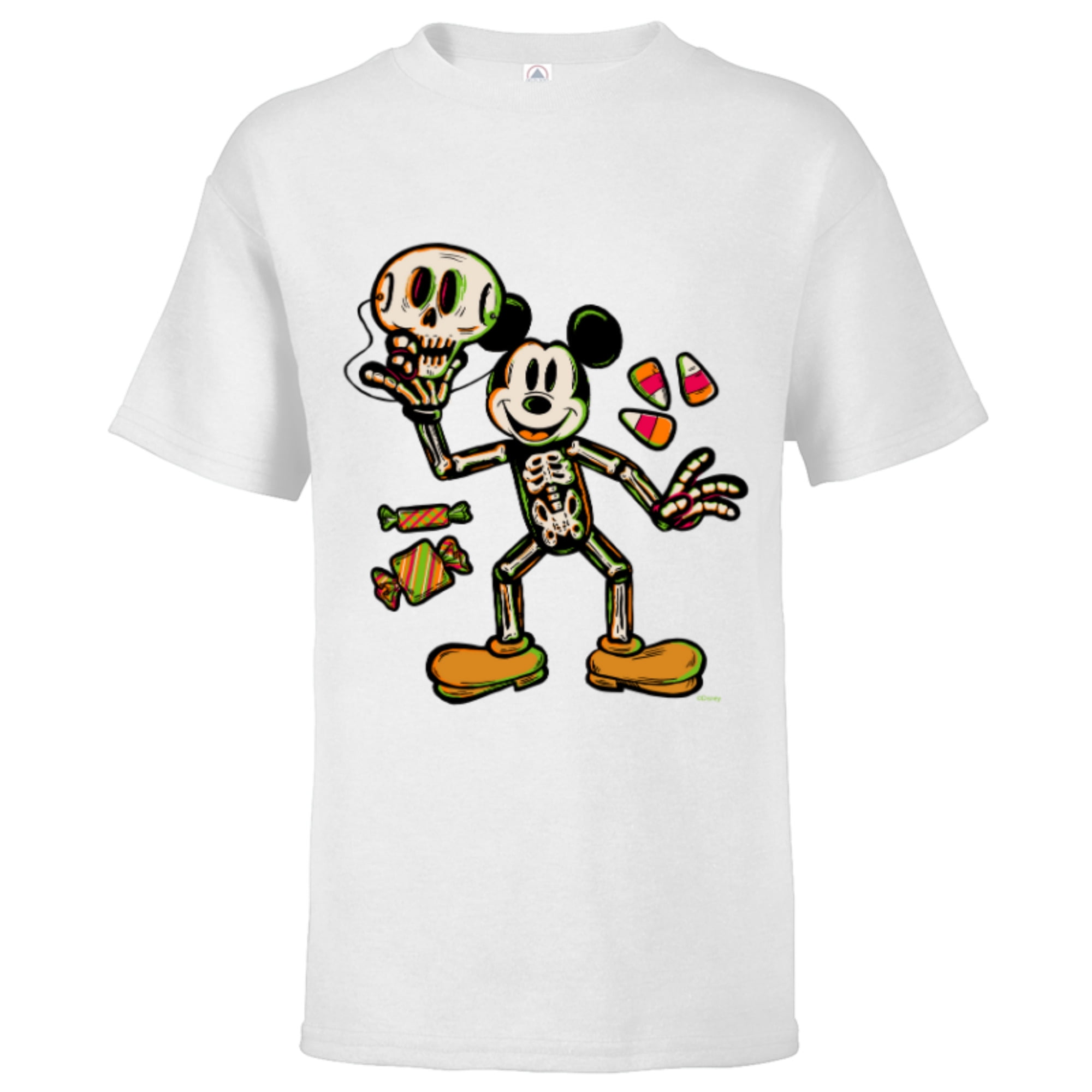 Disney 100 Mickey Mouse Skeleton Costume Halloween D100 - Short Sleeve ...