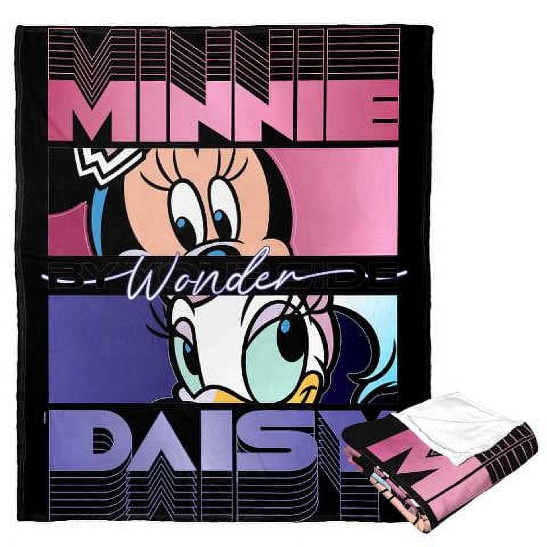 Disney 100 Minnie and Daisy Wonder Kids Silk Touch Throw Blanket, 50 x ...