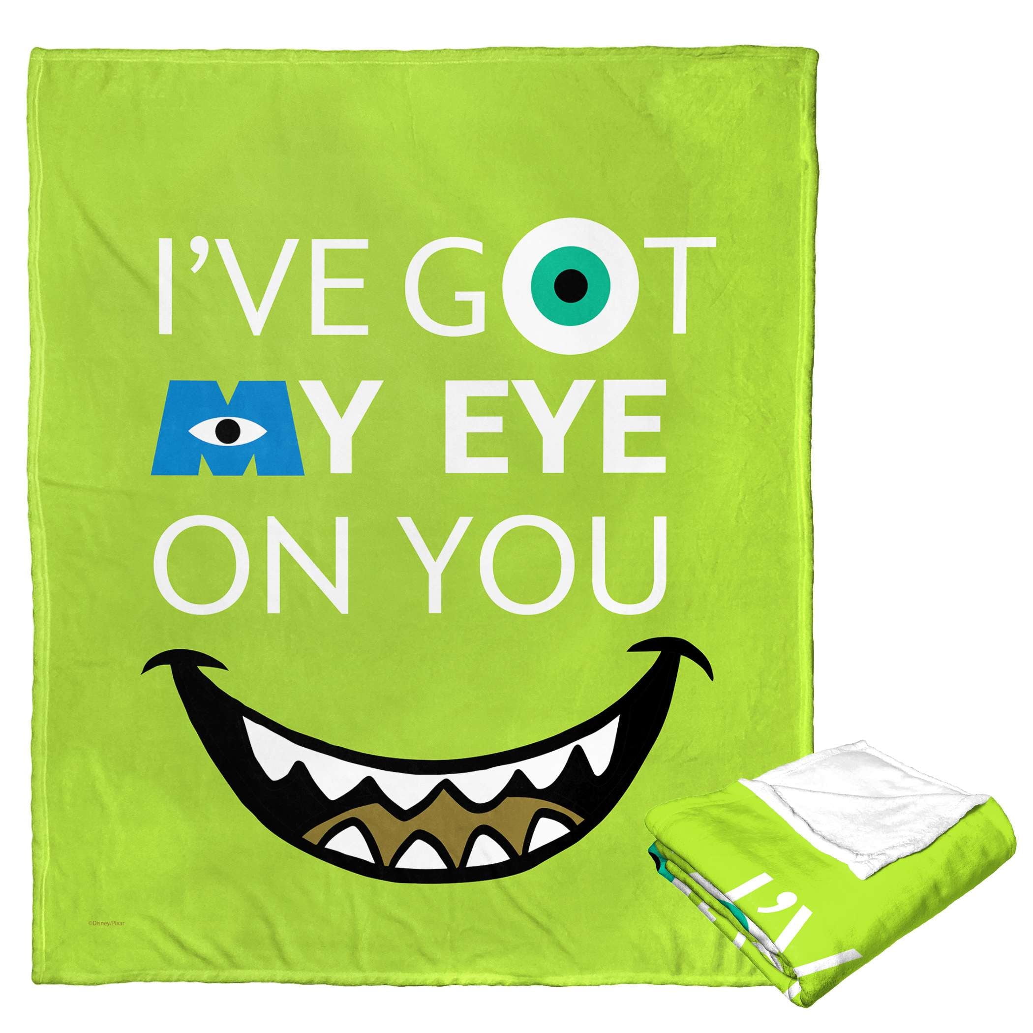 Disney 100 Monsters Inc Got My Eye On You Kids Silk Touch Throw Blanket ...
