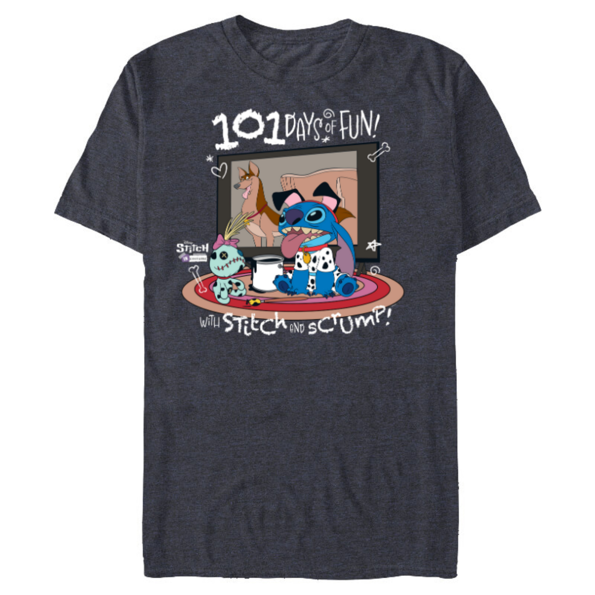 Disney 100 Stitch in Costume 101 Dalmatians Fun & Scrump - Short Sleeve ...